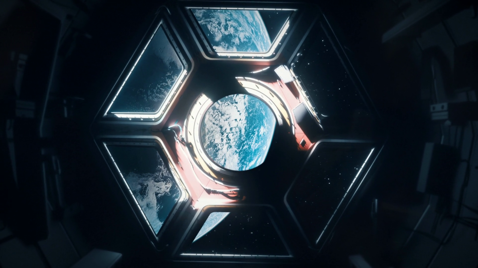 Space Station Interior Window - Leaving Earth Stock Motion Graphics SBV ...