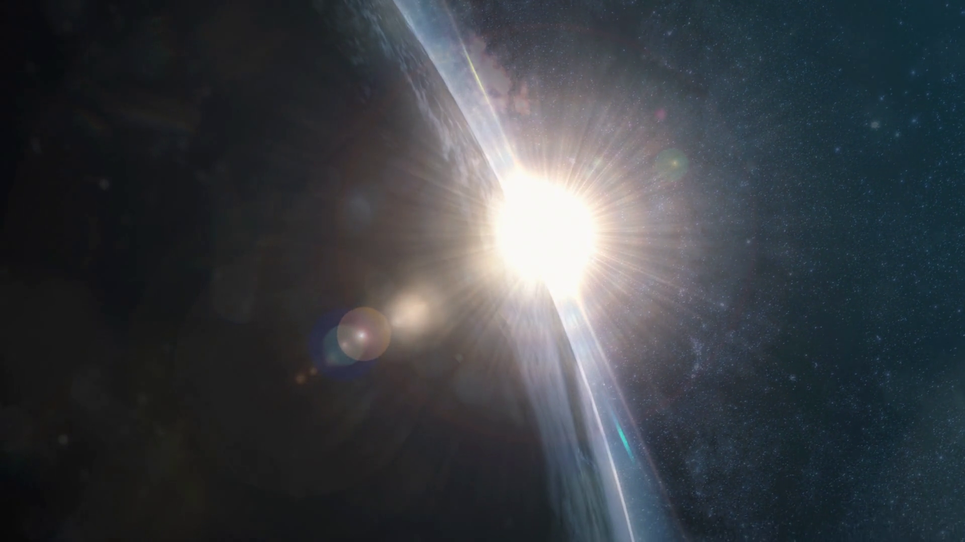 Sunrise Over Planet Earth as Seen from Space Motion Background ...