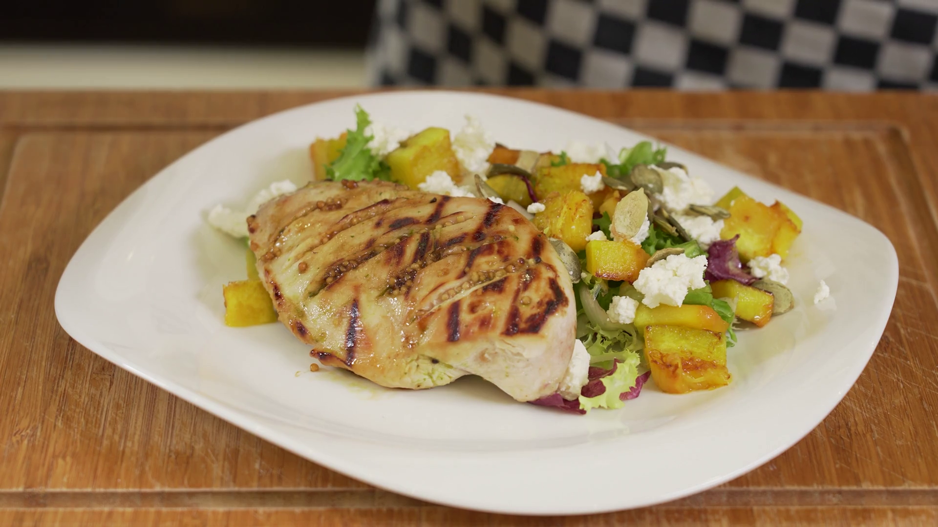 Serving Roasted Chicken Fillet With Stock Footage SBV-351915428 ...