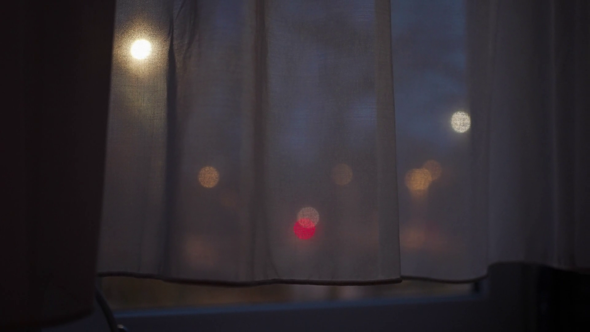 Out Of Focus Street Lights Through Window Stock Footage SBV-351758903 ...