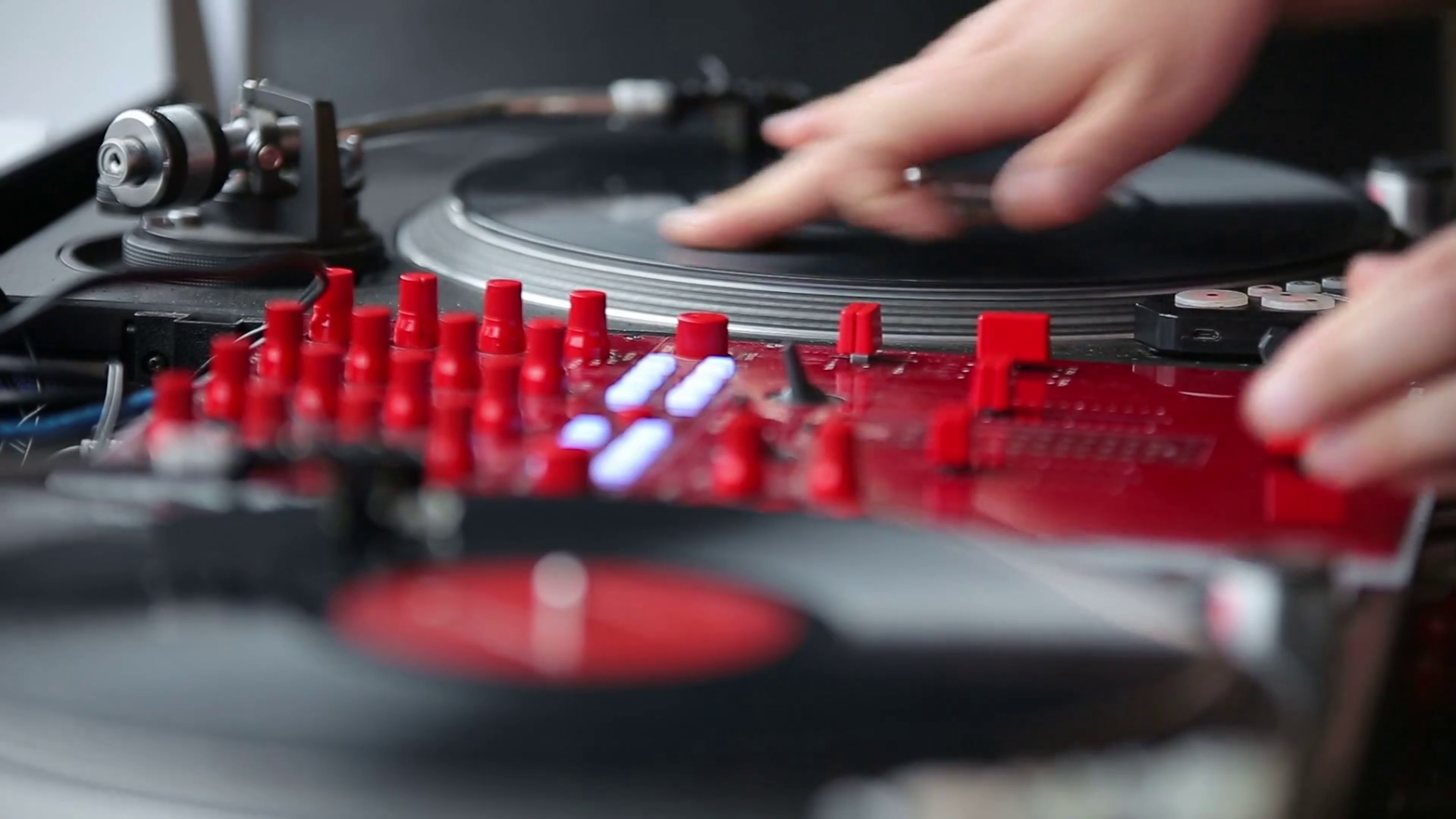 Hands Of Disc Jockey On Professional Mixing Stock Footage SBV-306787823 ...