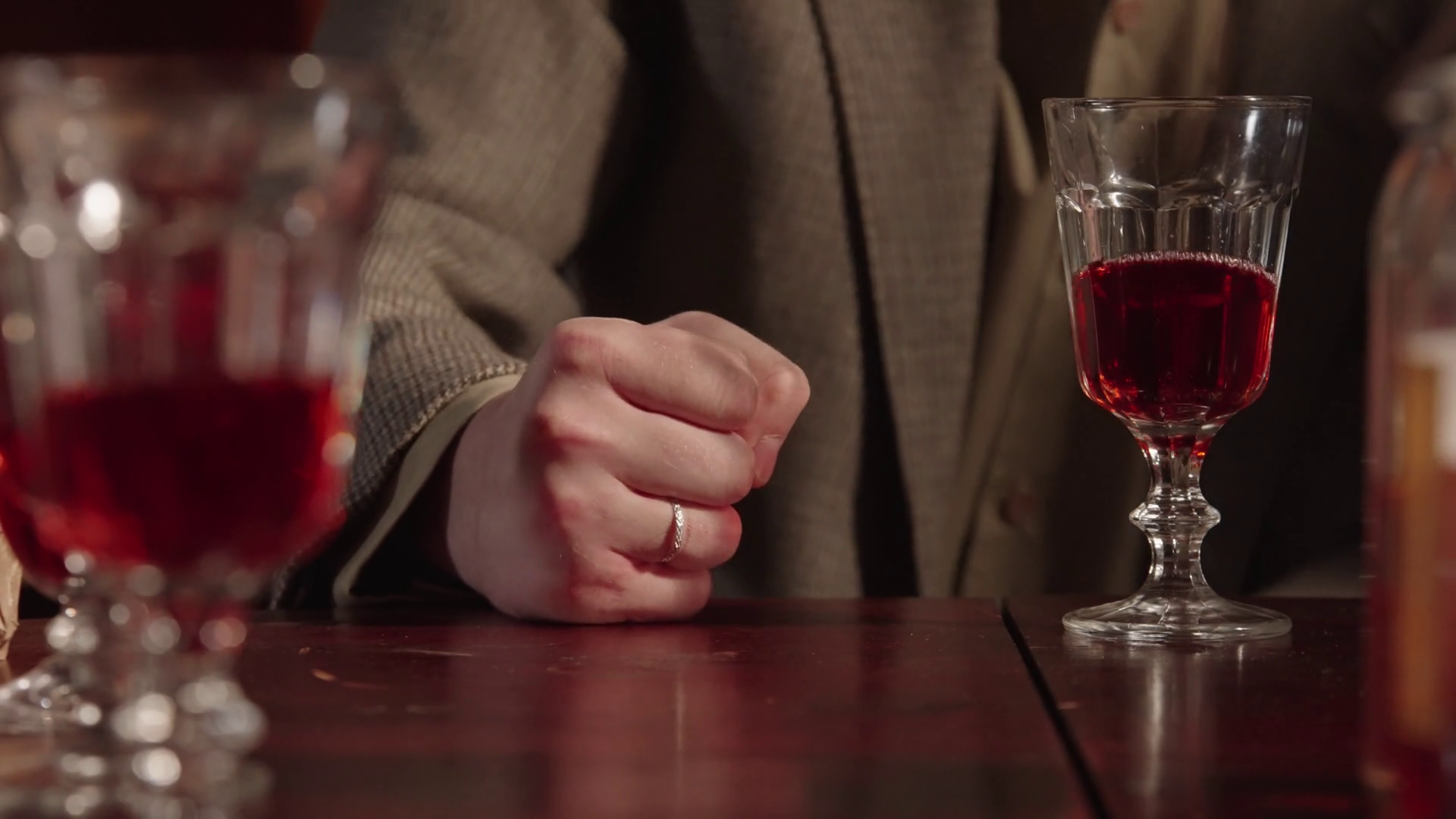 A Man In Desperation Slams Fist On Table On Stock Footage SBV-348840267 ...