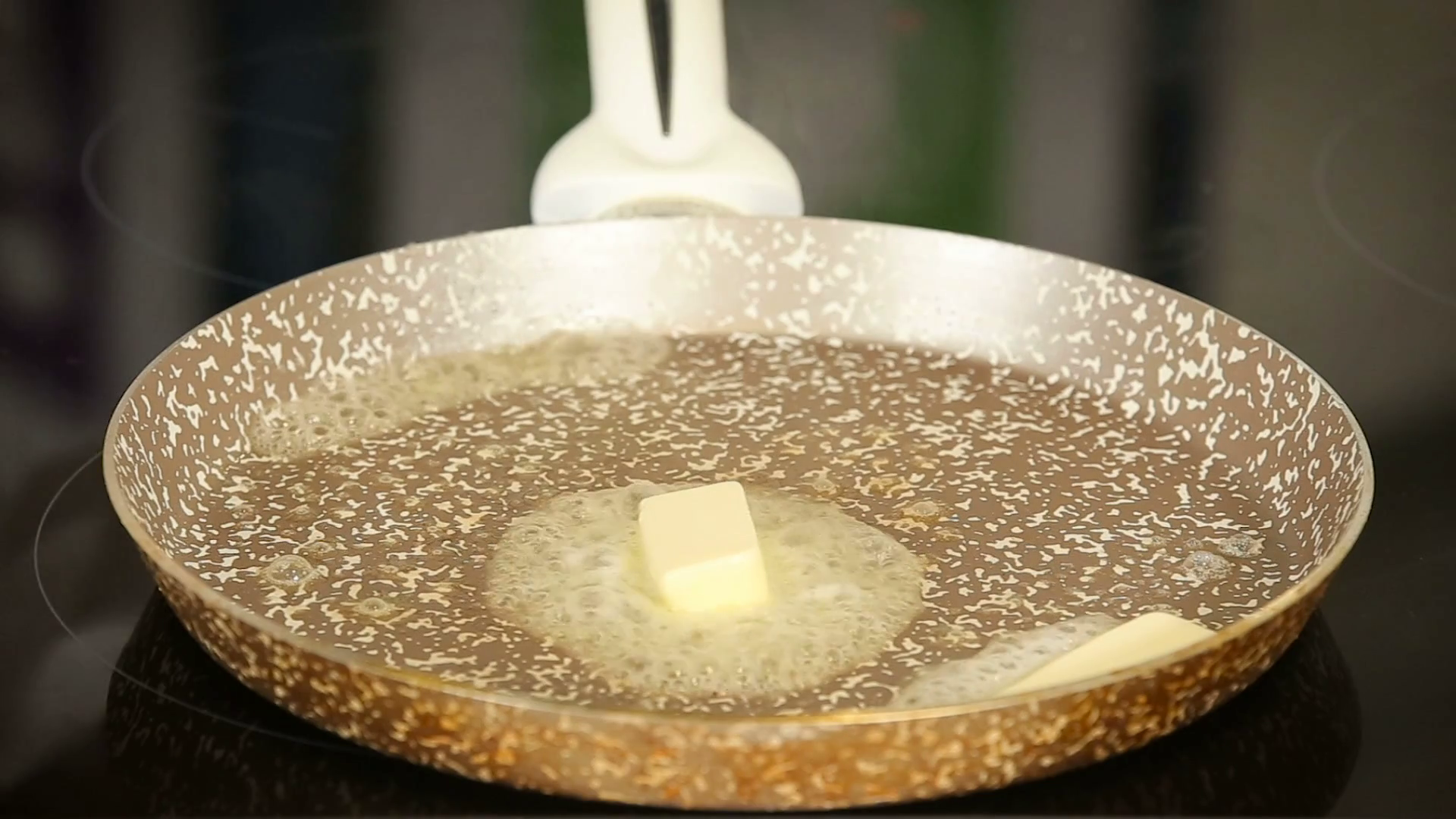 Piece Of Butter Melting On Frying Pan Stock Footage SBV-322573988 ...