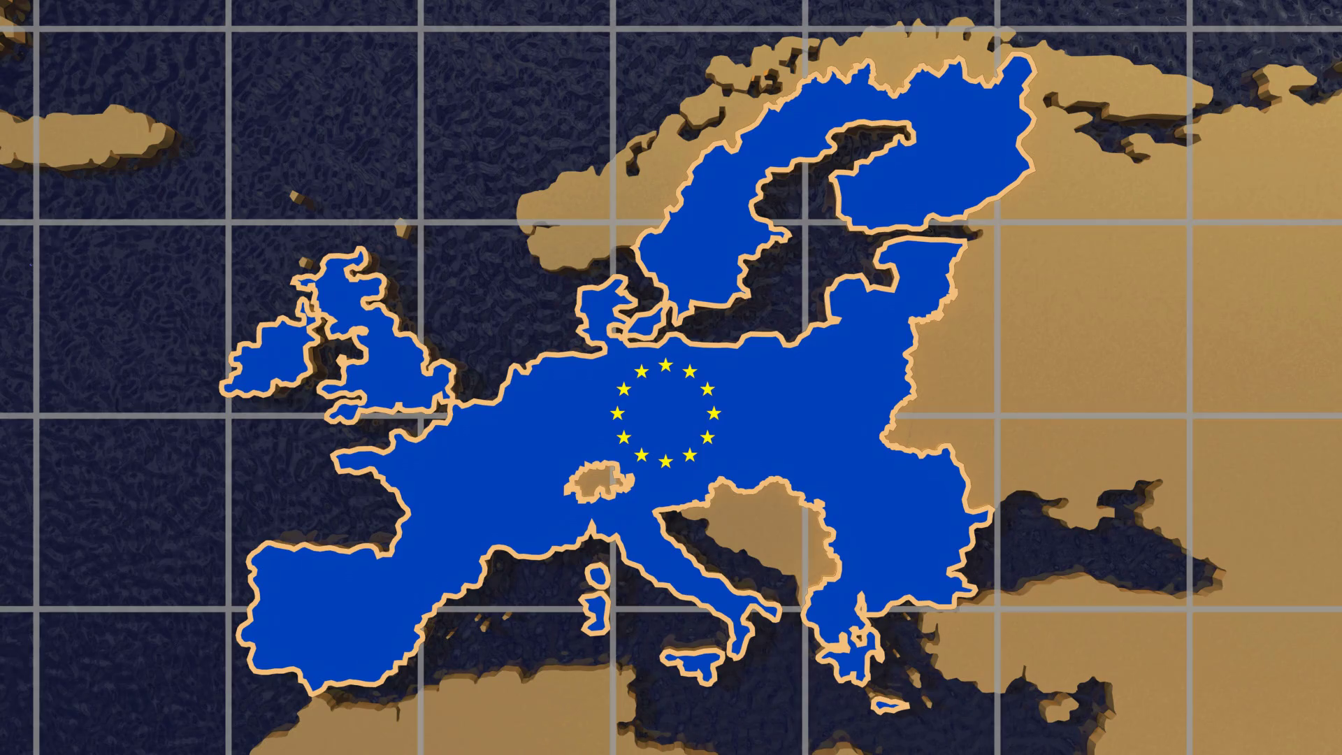 Earth Map With European Union Filled With Stock Motion Graphics SBV ...