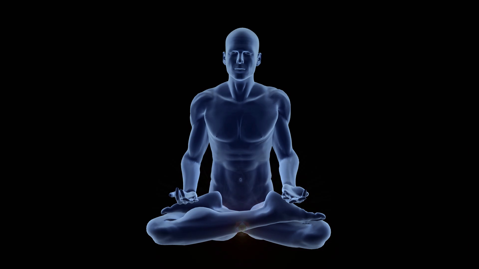 Man Silhouette In Enlightened Yoga Stock Motion Graphics SBV-307982615 ...