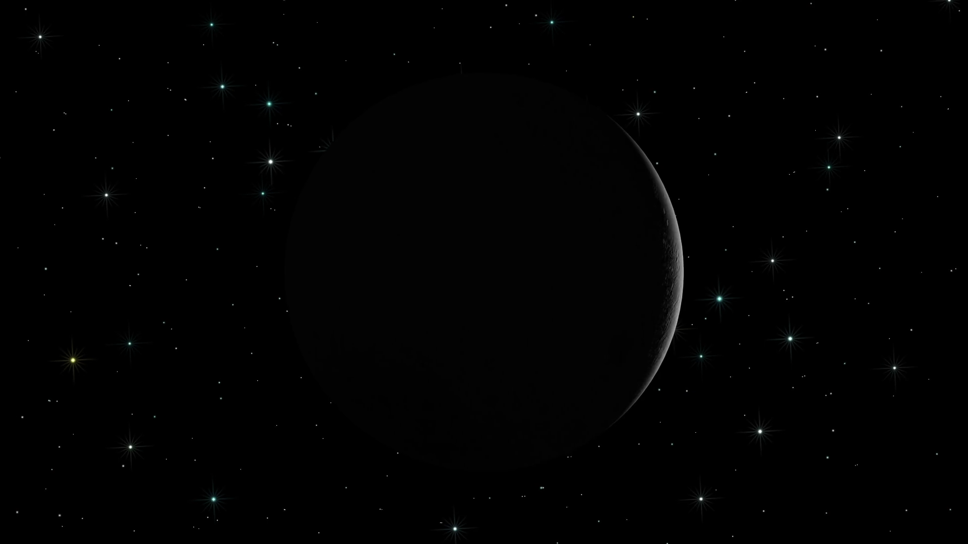 Moon Phases On Star Field Background Stock Motion Graphics SBV ...