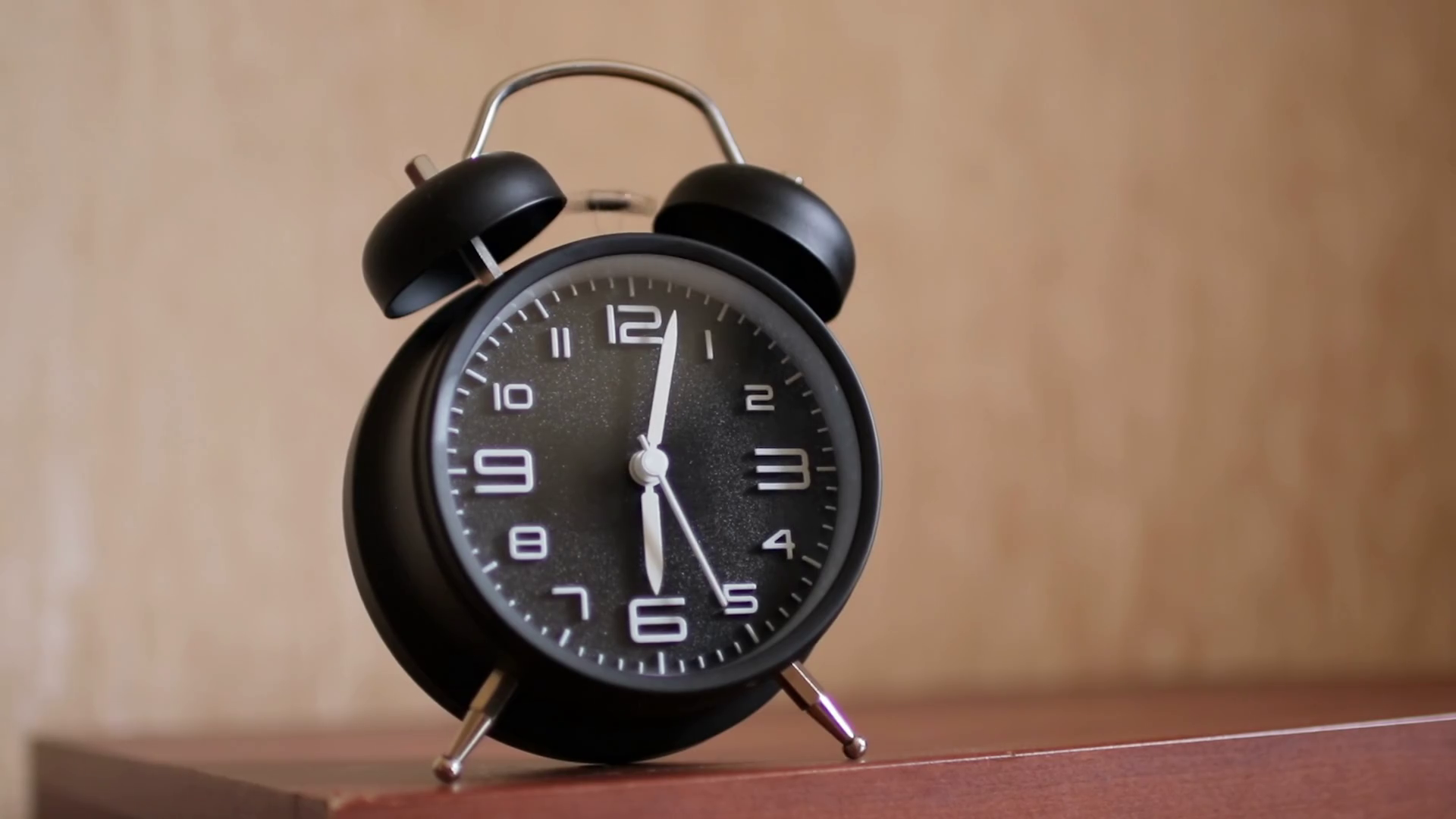 Alone Retro Alarm Clock Indoor Retro Clock Stock Footage SBV-348671149 ...