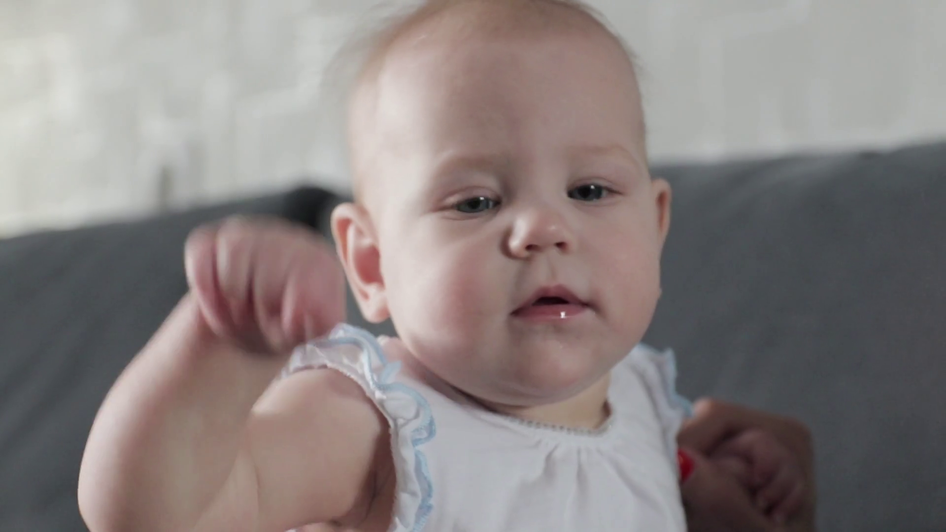 Baby Looking Into Camera Laughing Stock Footage SBV-338647730 - Storyblocks