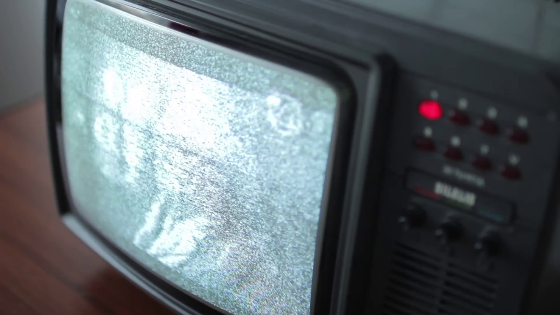 Close Up Of Channel Switching On Old Tv Stock Footage SBV-338650289 ...