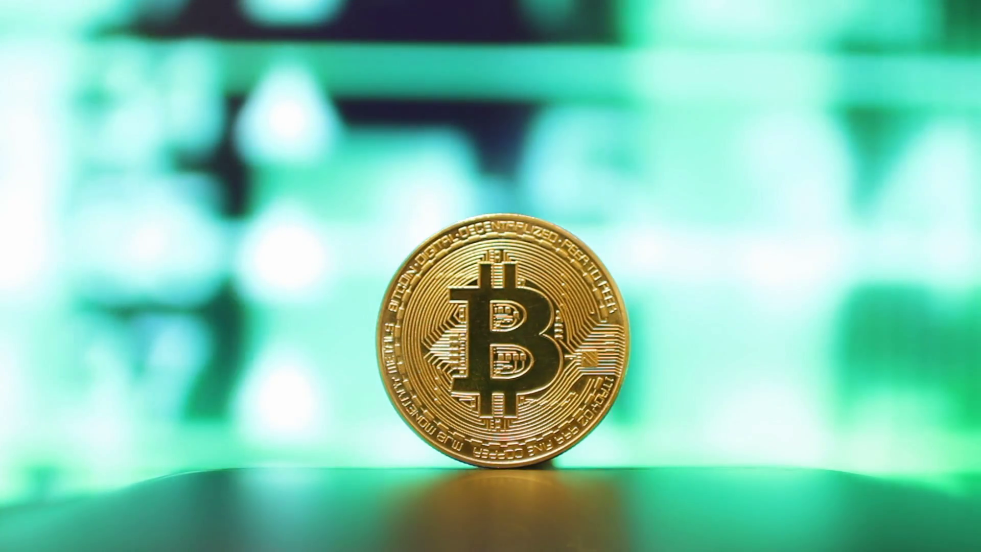 Crypto Currency Bitcoin Coin Macro Shots Stock Footage SBV-320402168 ...