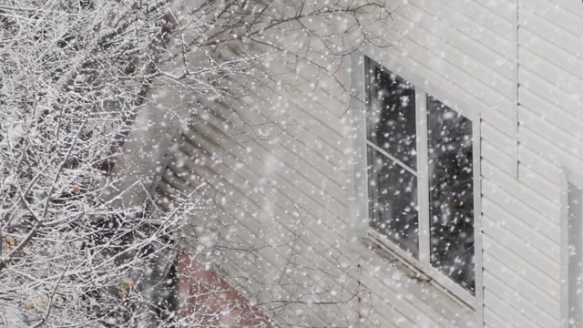 Snow Falling Outside Window Stock Footage: Royalty-Free Video Clips ...