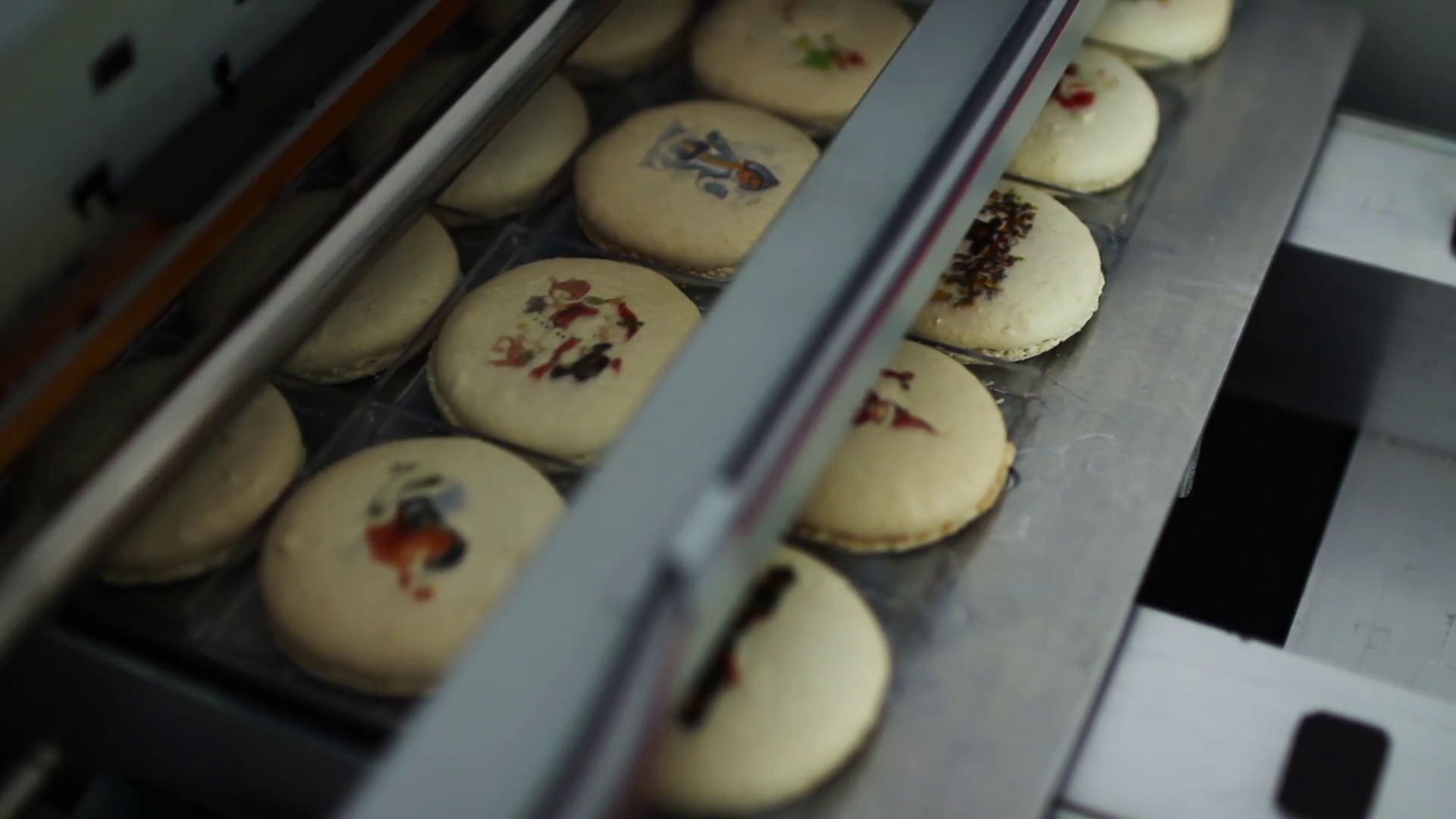 Printing On Cakes Macarons Professional Cake Stock Footage SBV ...