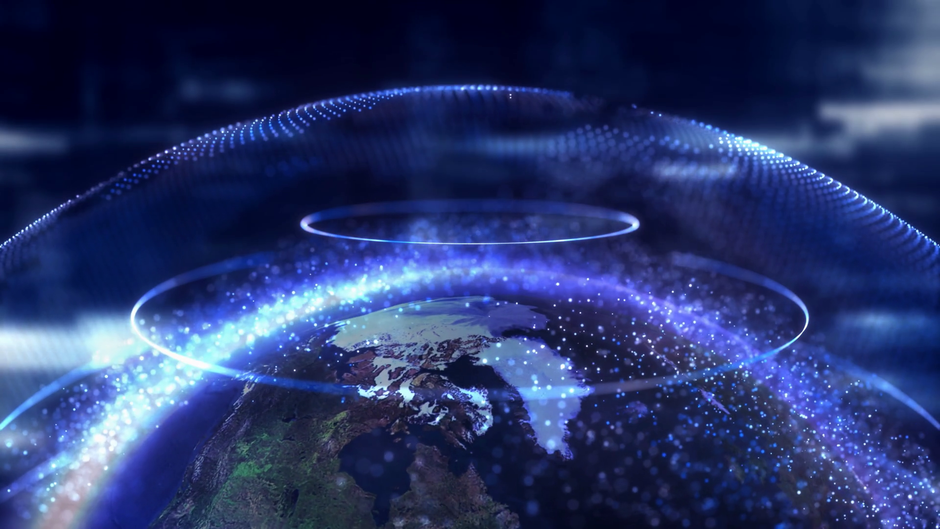 Digital Sphere Around Earth Global Stock Footage SBV-351696984 ...