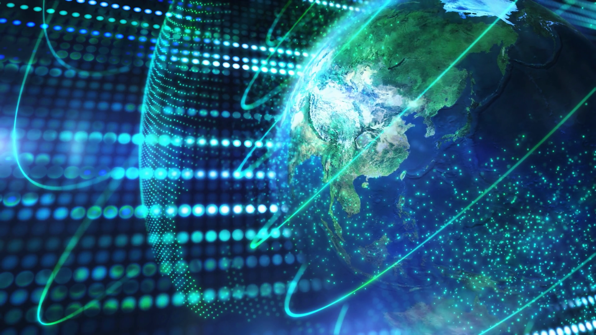 Display Of Virtual Spheres Of Earth's Stock Footage SBV-351762000 ...