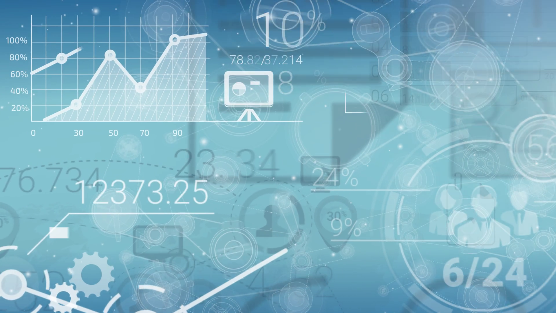 Logo Reveal With Elements Of Infographics - Storyblocks