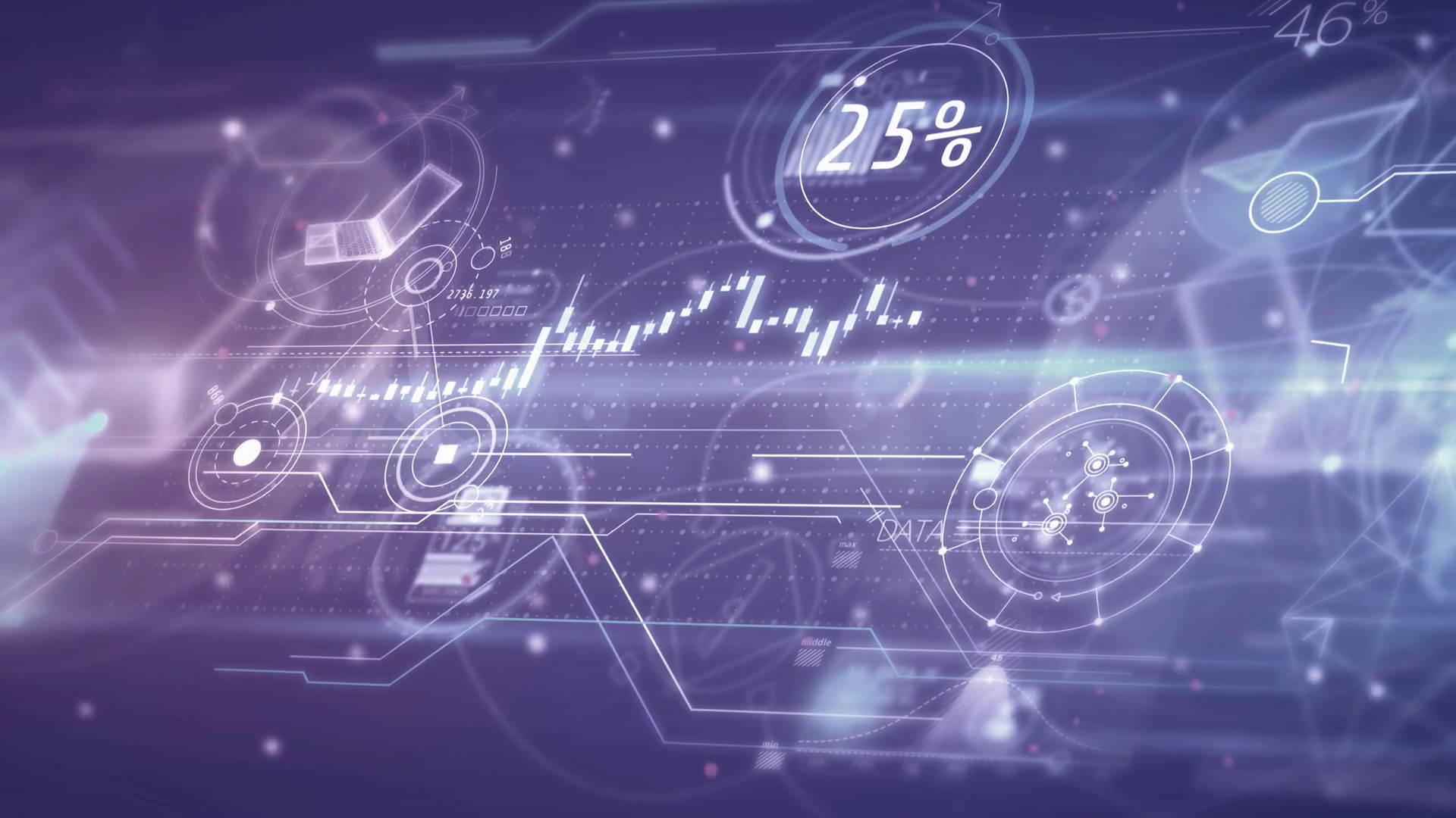 Bitcoin Abstract Data Animated Crypto Space Stock Motion Graphics SBV ...