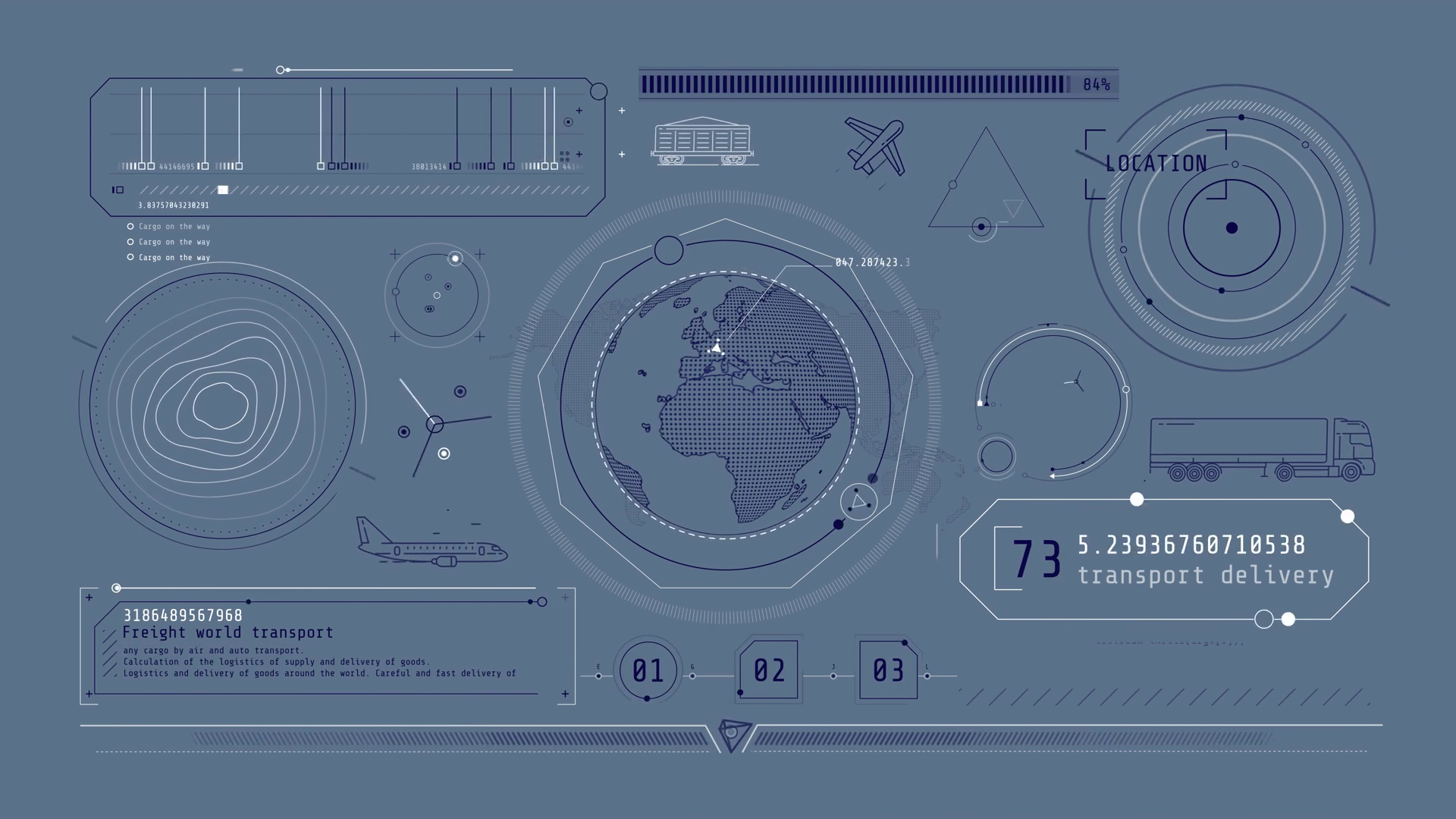 Animation Of Infographics About Freight Stock Motion Graphics SBV ...
