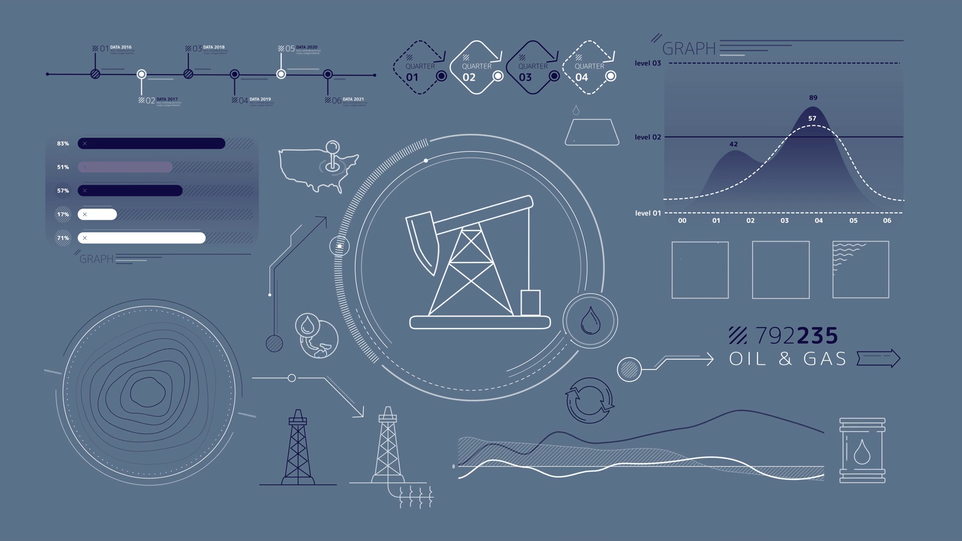 Animation Of Infographics About Oil Stock Footage SBV-347762764 ...