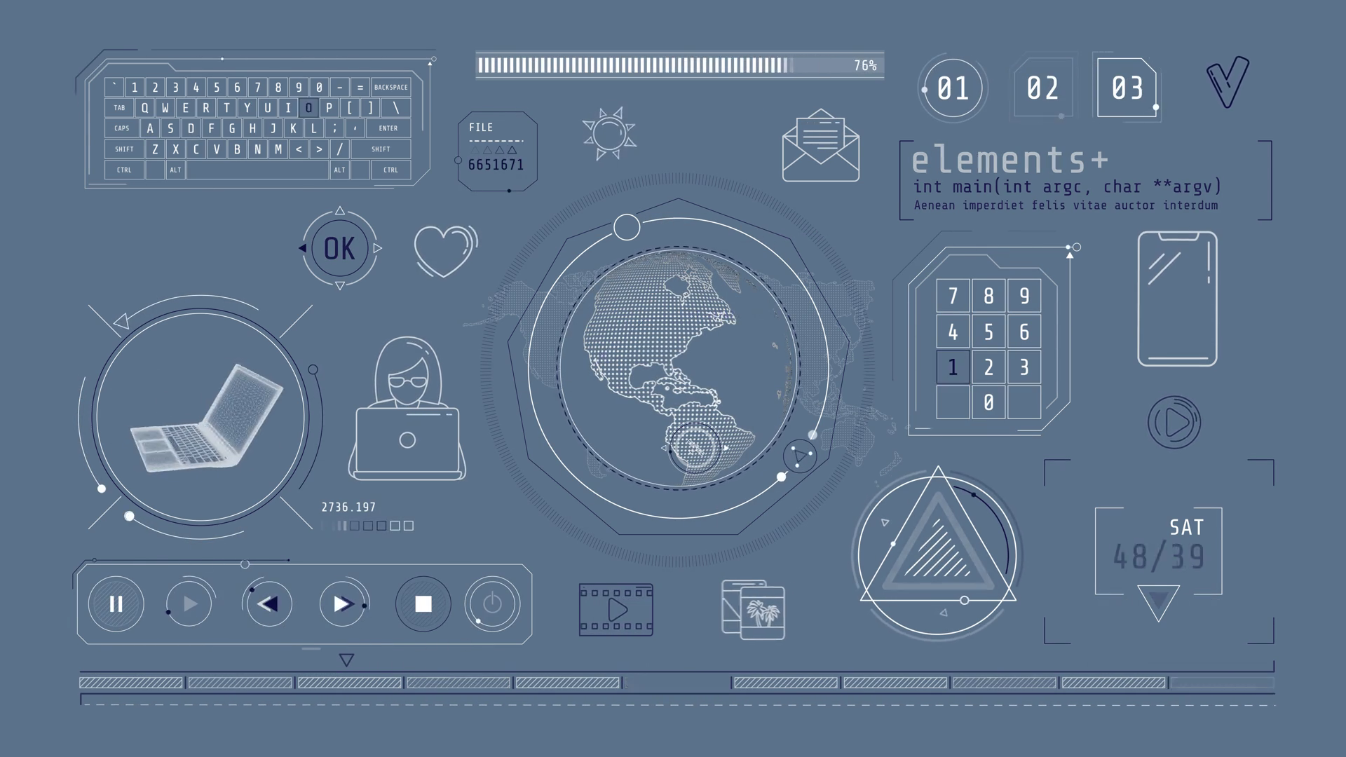 Animated Infographics On Theme Of Internet Stock Motion Graphics SBV ...