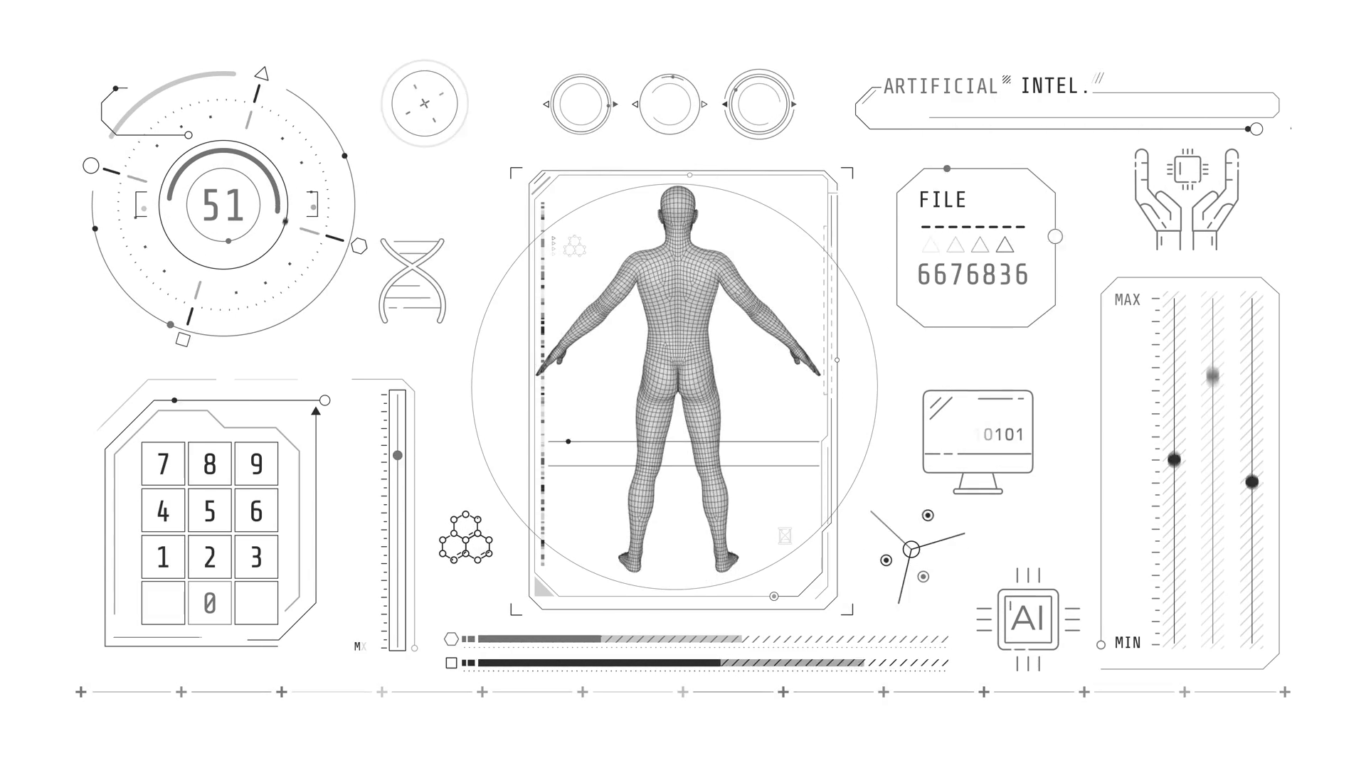Monochrome Infographics On Theme Of Stock Footage SBV-347762857 ...