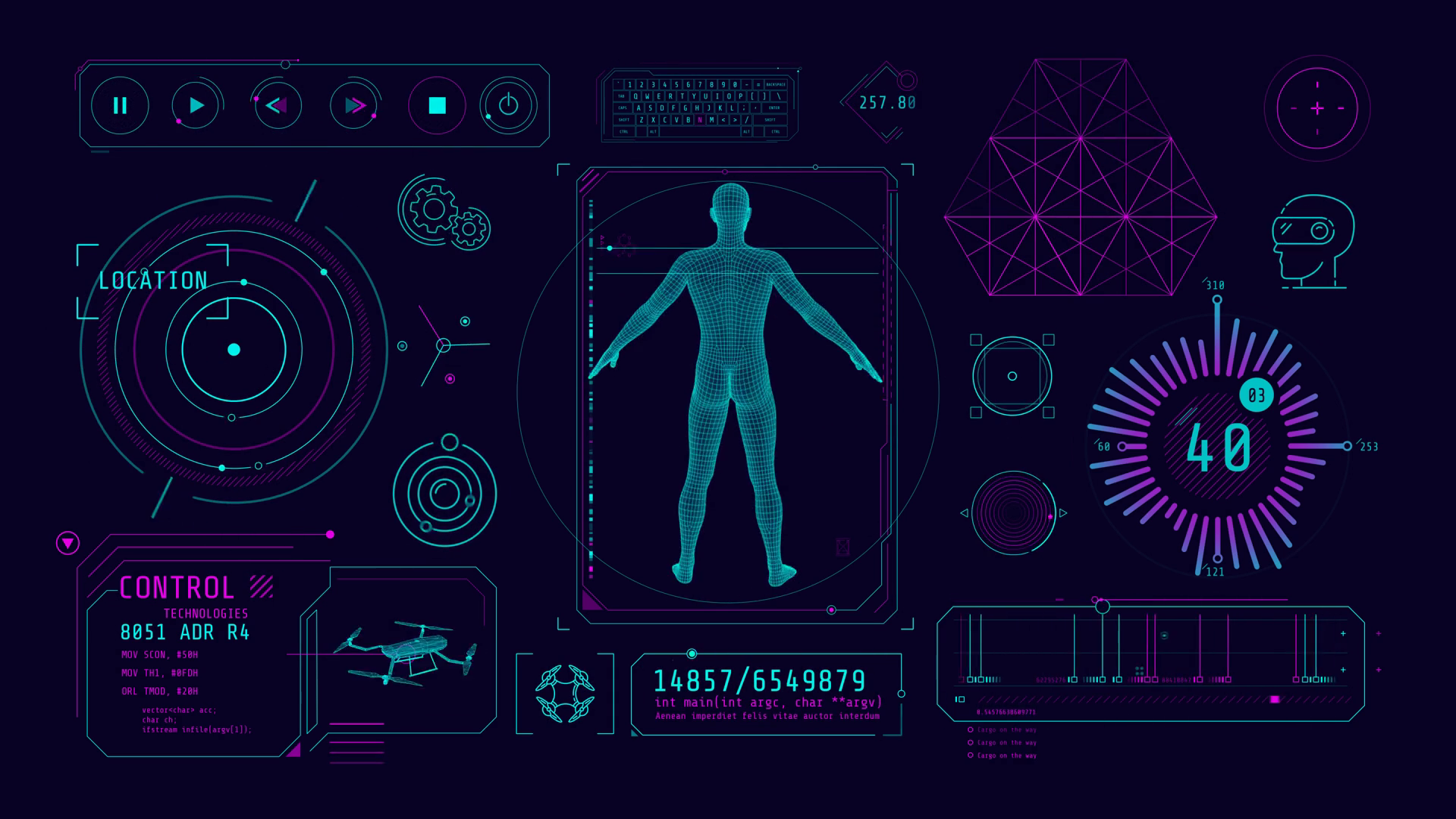Infographics About Human Digitalization Stock Motion Graphics SBV ...