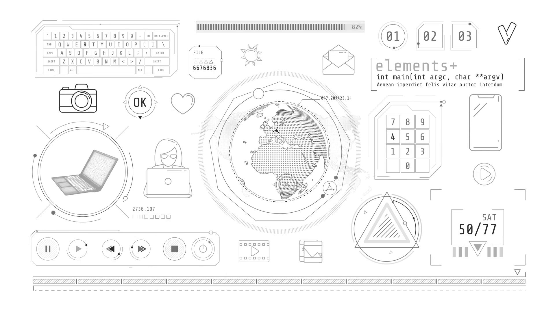 Animated Infographics On Theme Of Internet Stock Motion Graphics SBV ...