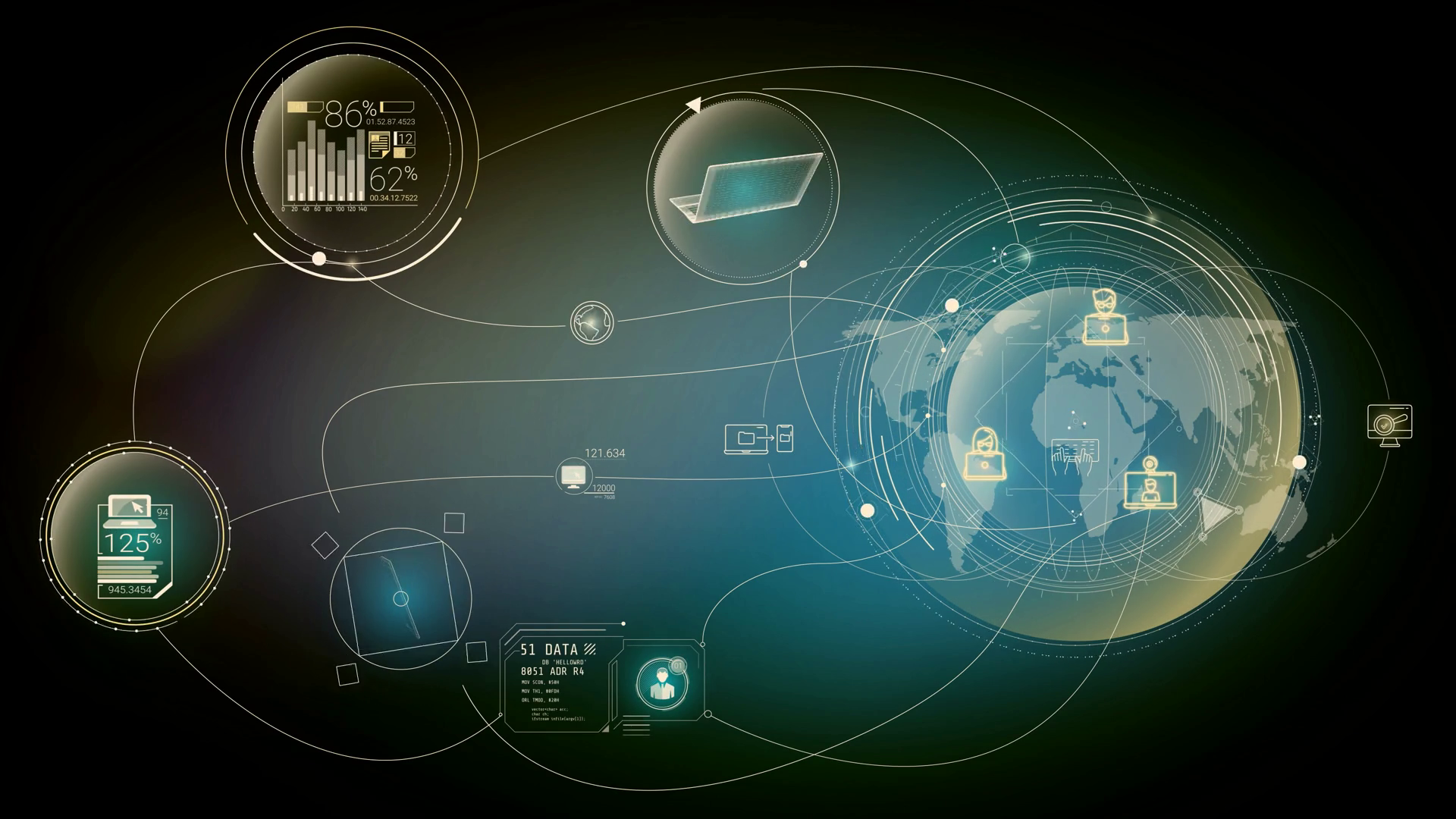 Animated Infographics About Network Stock Motion Graphics SBV-348467573 ...