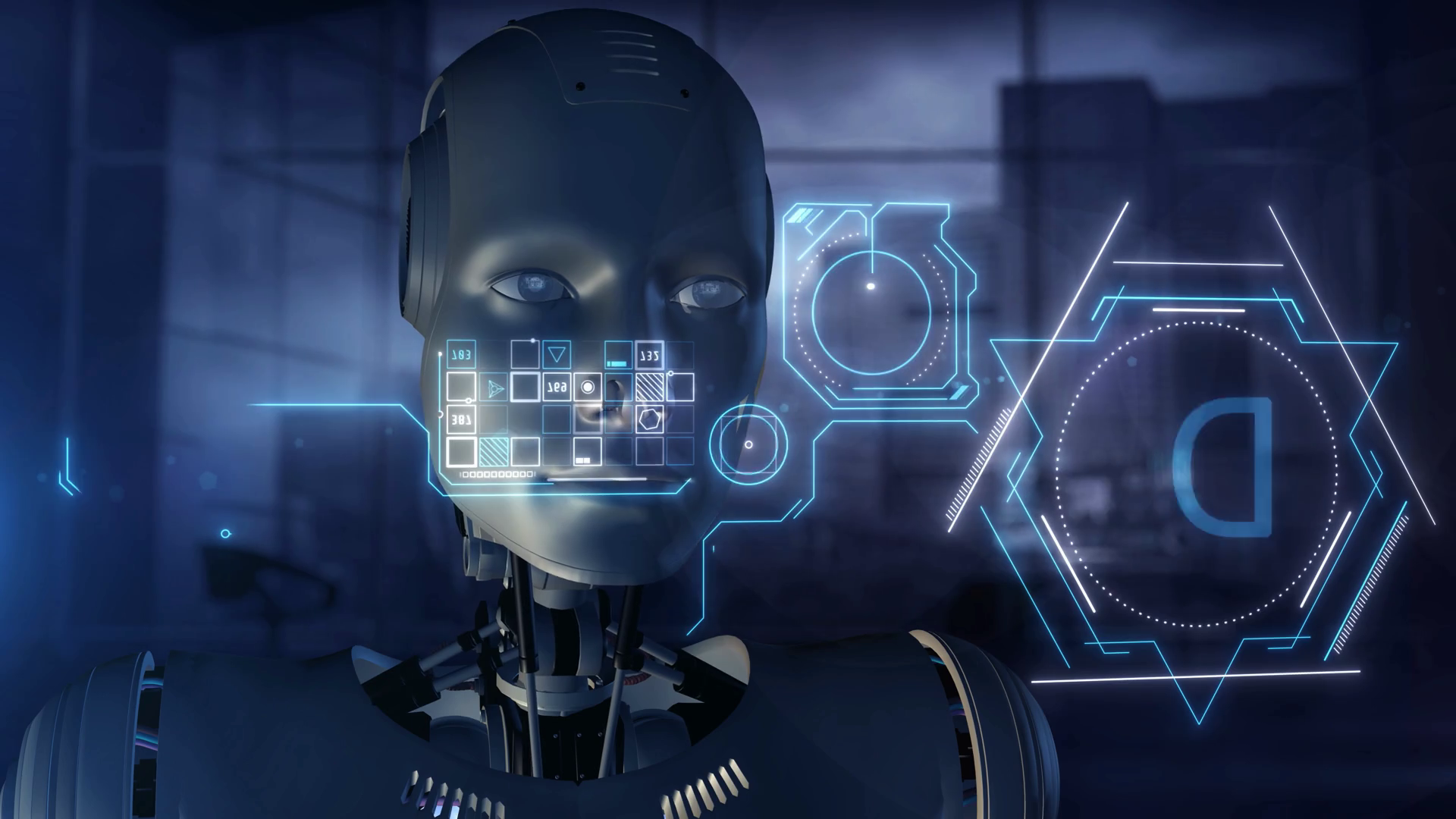 Android Look At Virtual Holographic Panel 3d Stock Motion Graphics SBV ...