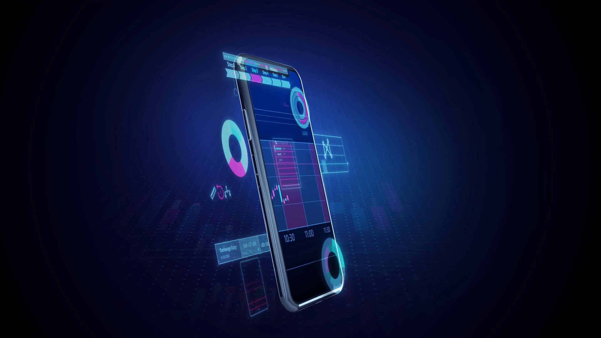 Stock Infographics Featuring Phone Animated Stock Motion Graphics SBV ...