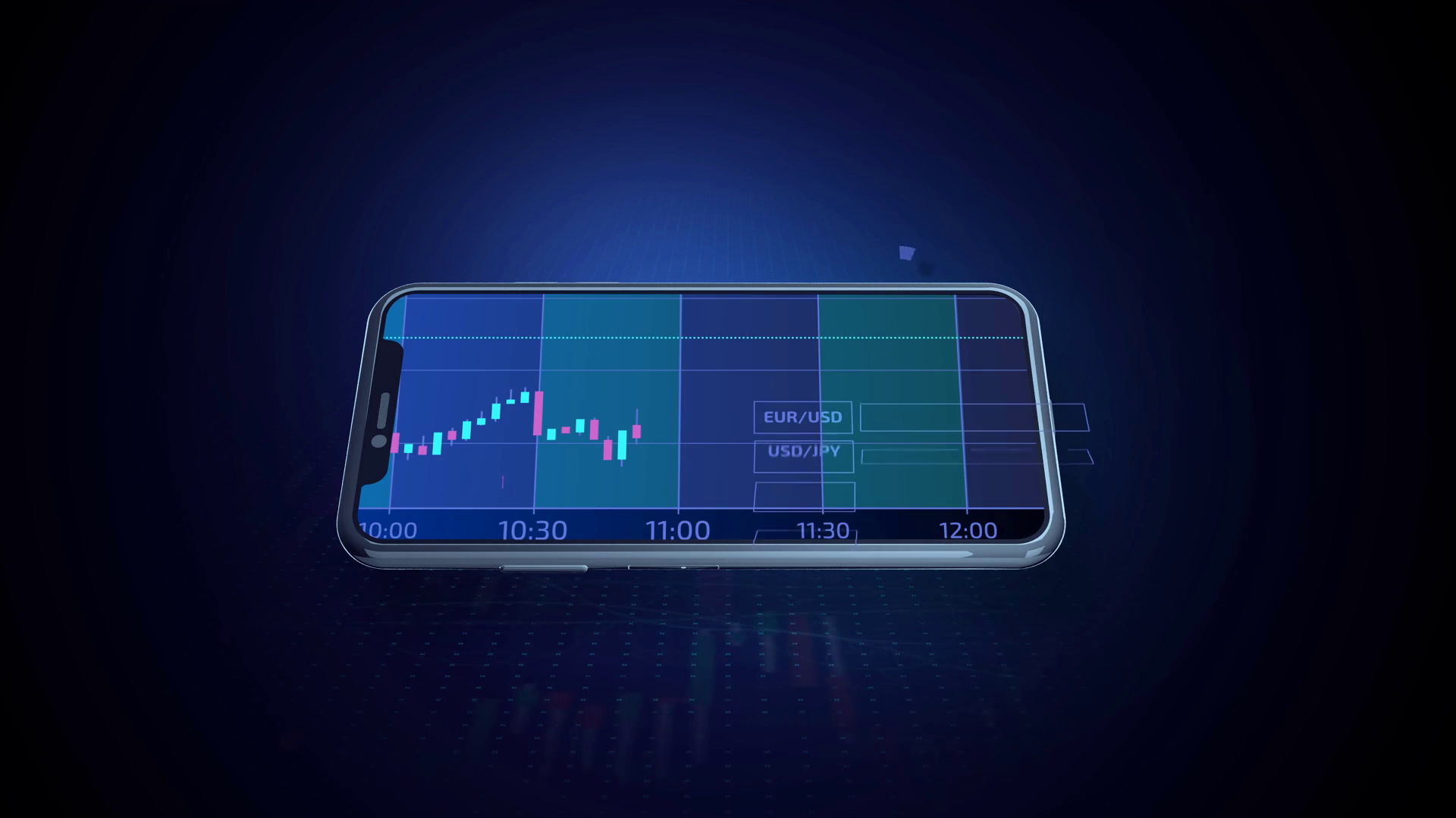 Phone Animated Stock Data Presented Through Stock Motion Graphics SBV ...
