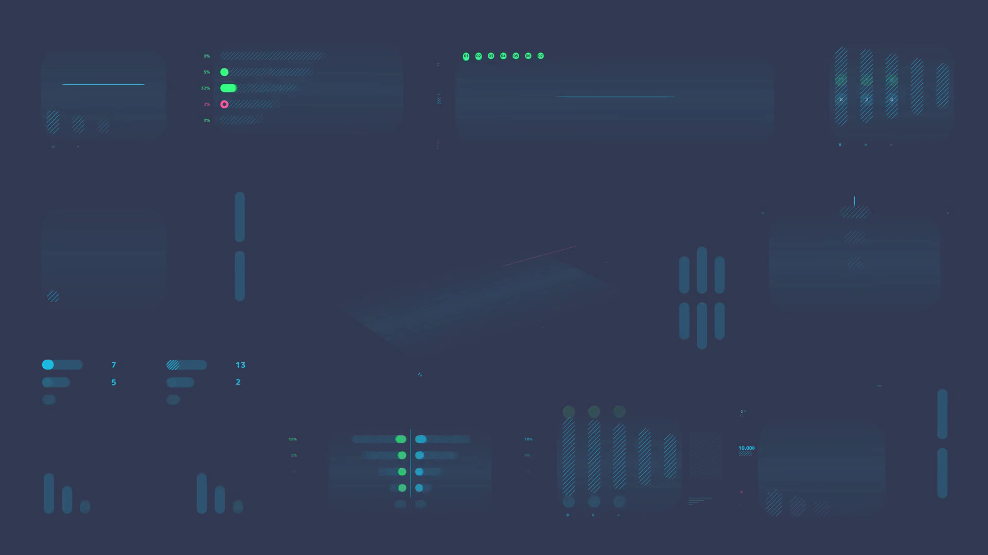 A Set Of Decorative Bar Charts On Alpha Stock Motion Graphics SBV ...