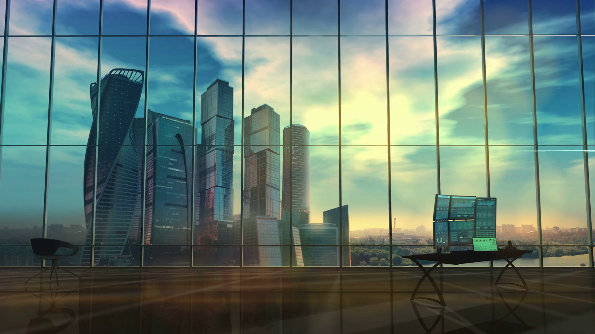 Businessman In Huge Office Infographics Stock Motion Graphics SBV ...