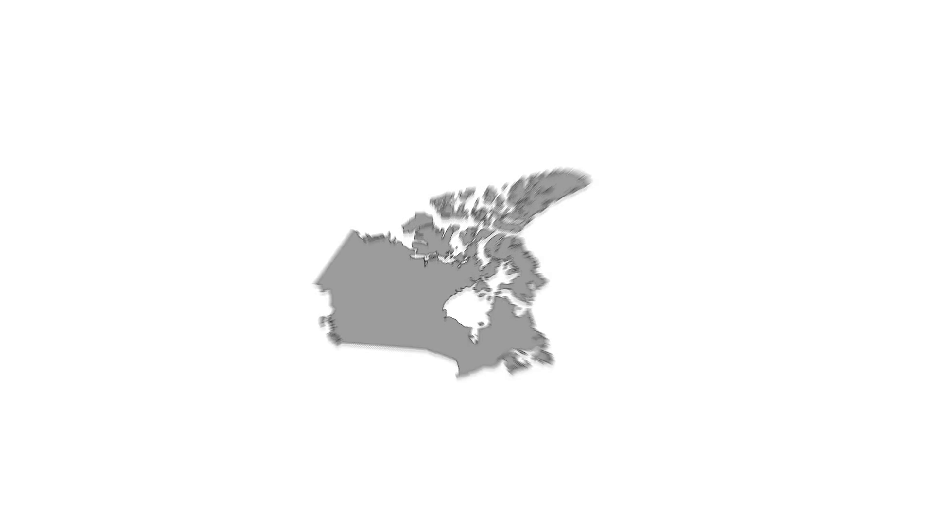 Canada Animated Map With Alpha Channel Stock Motion Graphics SBV ...