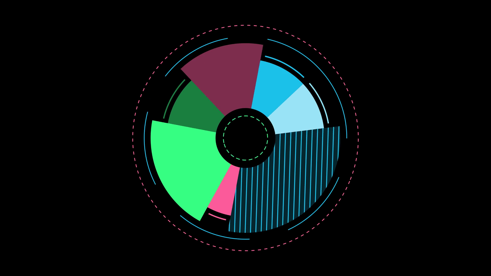 Decorative Pie Chart Animated On Alpha Stock Footage SBV-339018048 ...