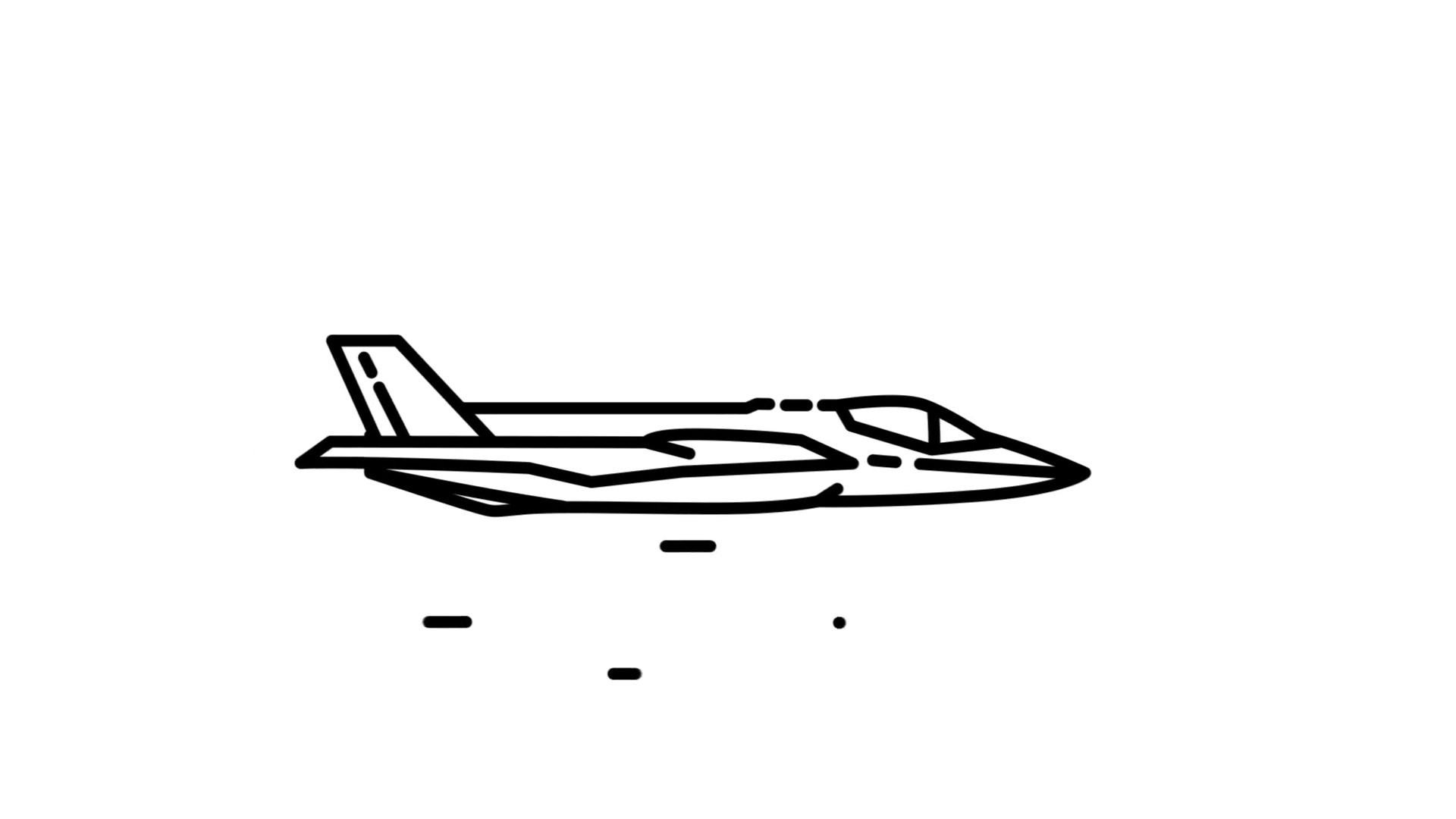 F-35 Line Icon On Alpha Channel Stock Motion Graphics SBV-338826296 ...