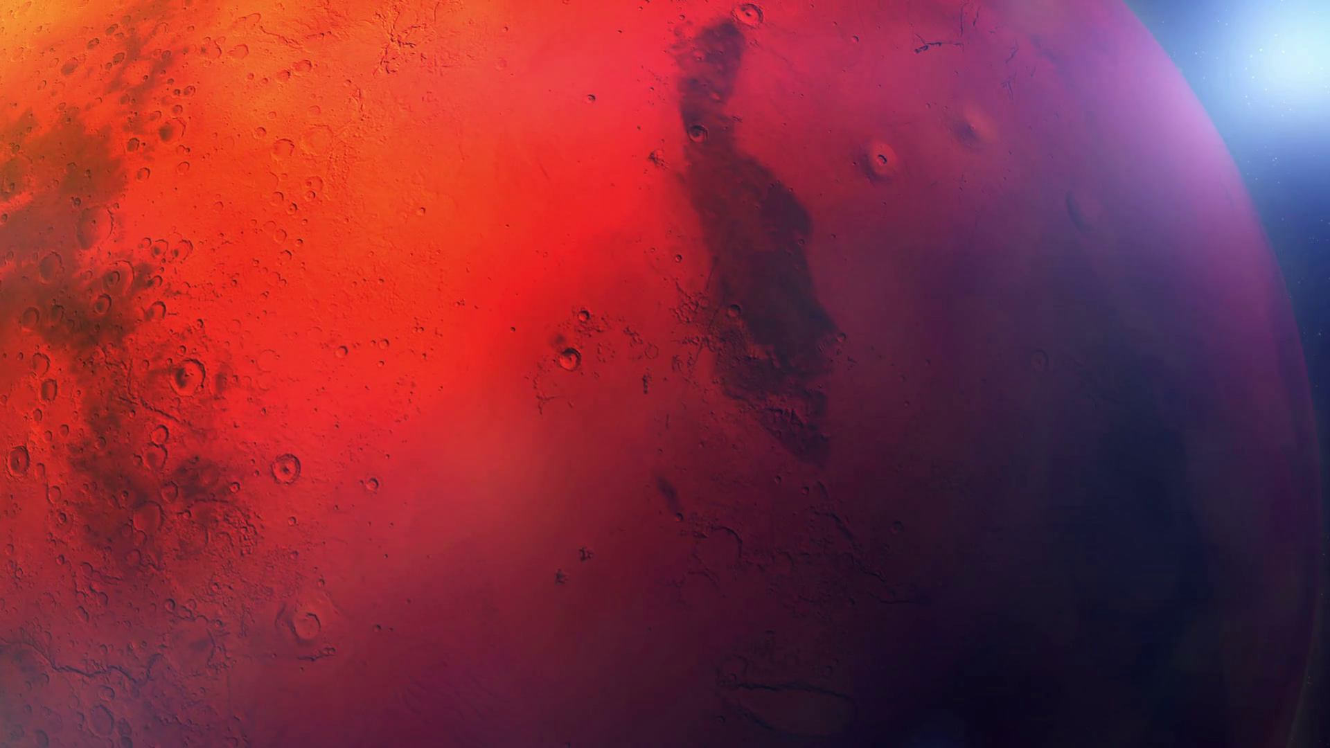 Fantastic Mars Rotating Red Planet Close Up Stock Motion Graphics SBV ...
