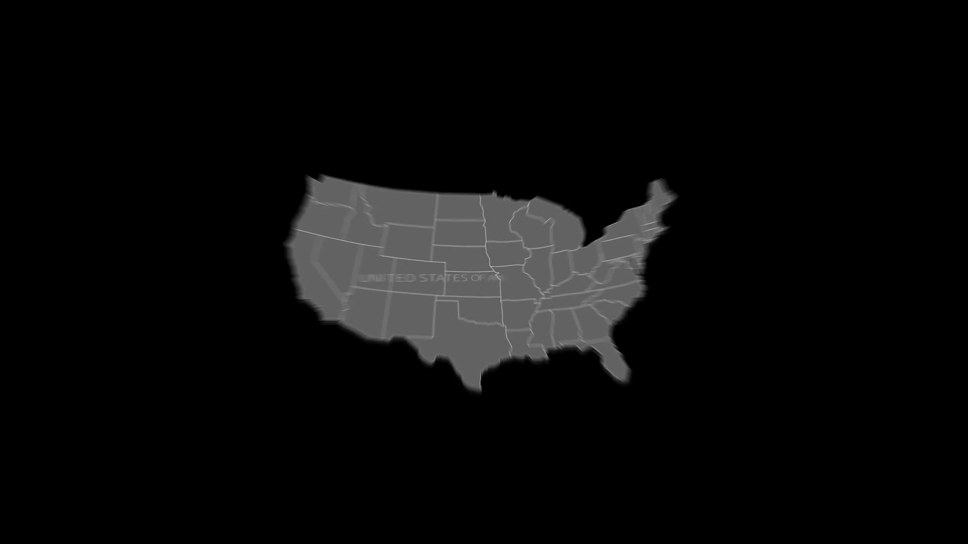 United States Of America Animated Map With Stock Motion Graphics SBV ...