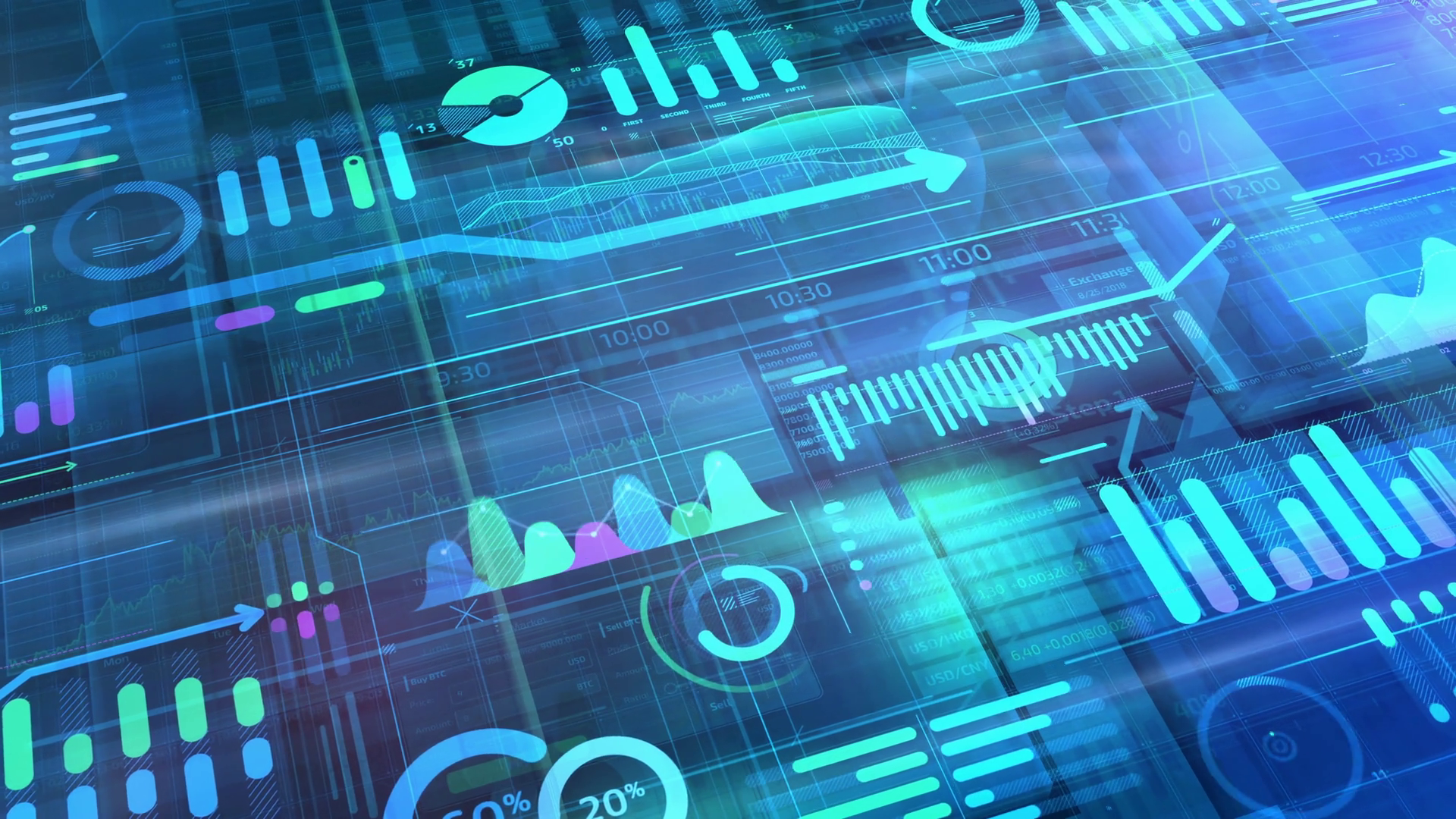 Virtual Storage Space Big Data In 3d Stock Motion Graphics SBV ...