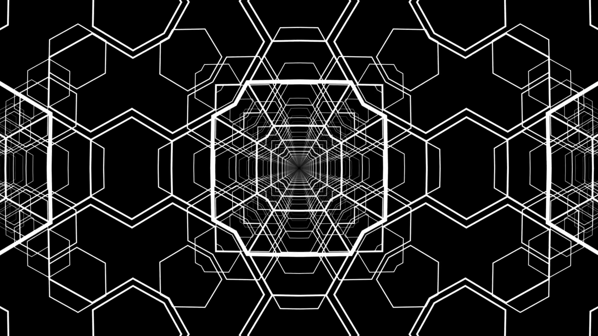 Black White Geometric Pattern Tunnel Three Stock Motion Graphics SBV ...