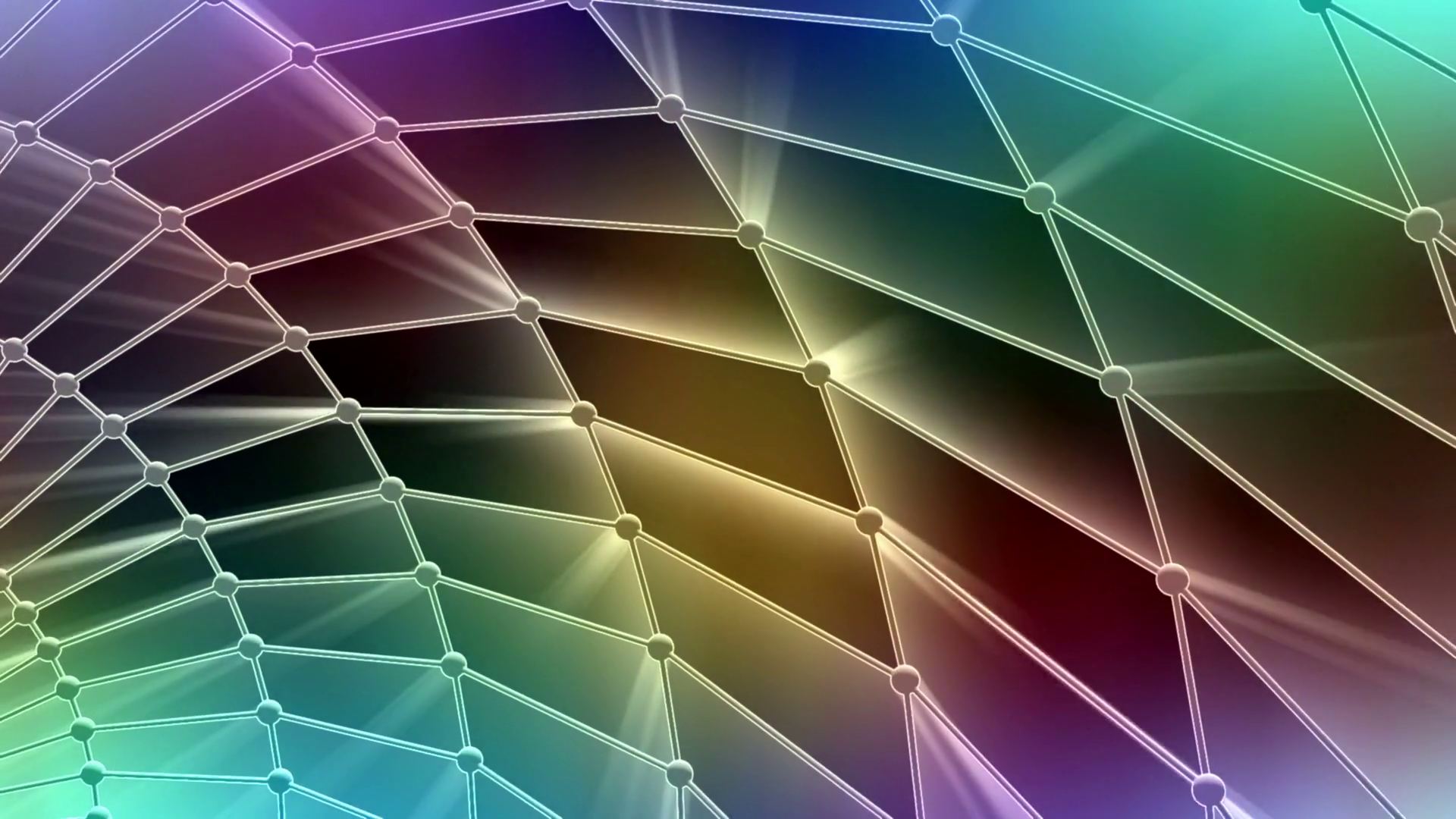 Lattice frame light rays multicolored CG looping abstract animated ...