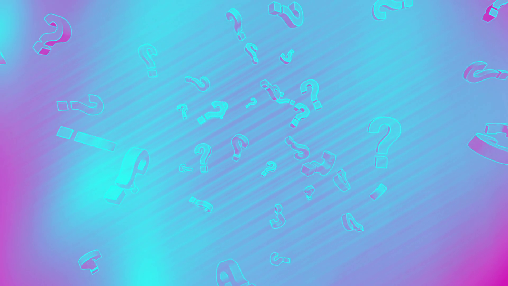 Retro Blue Pink Question Marks Looping Stock Motion Graphics SBV ...