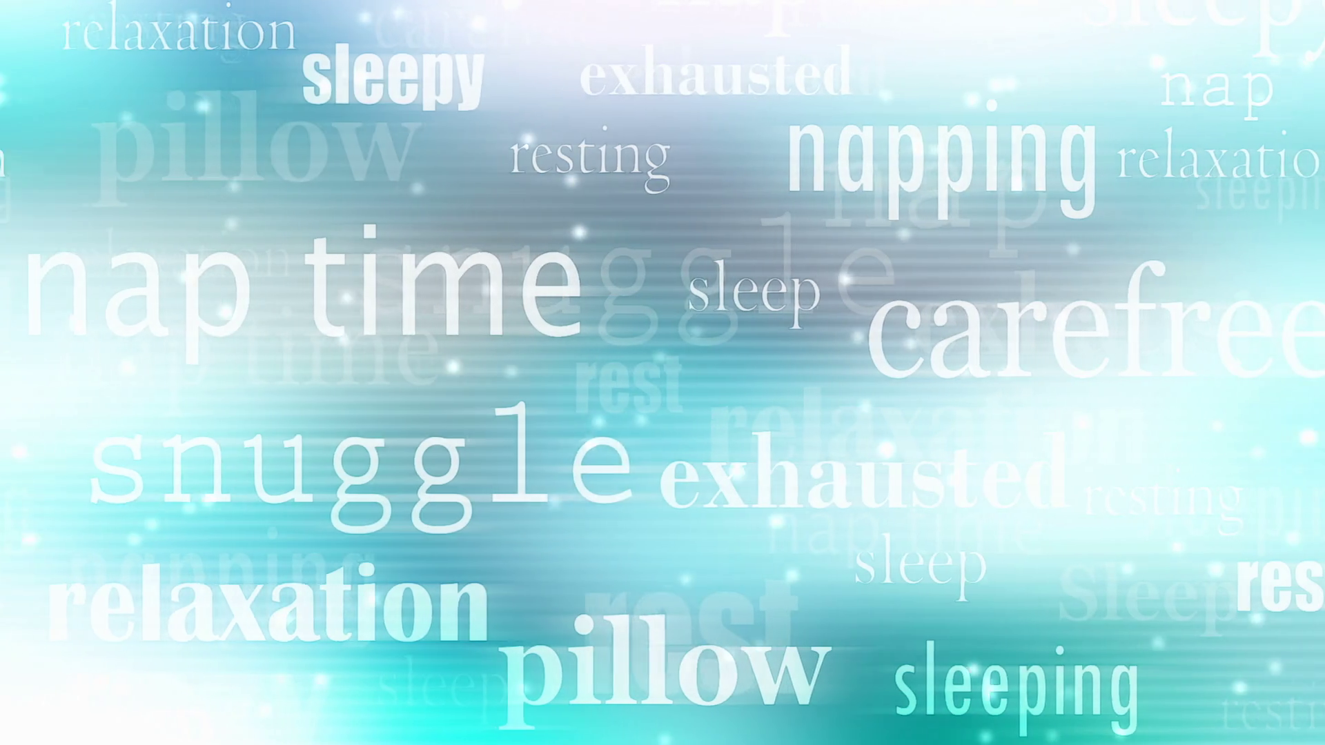 Sleep Association Words Across Looping Blue Stock Motion Graphics SBV ...