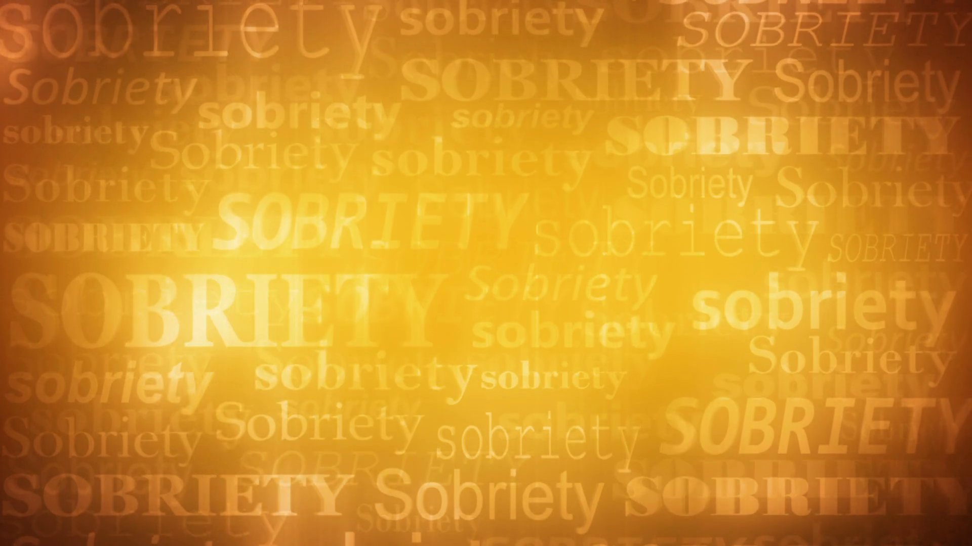 Sobriety Is Golden Looping Animated Stock Motion Graphics SBV-347783649 ...
