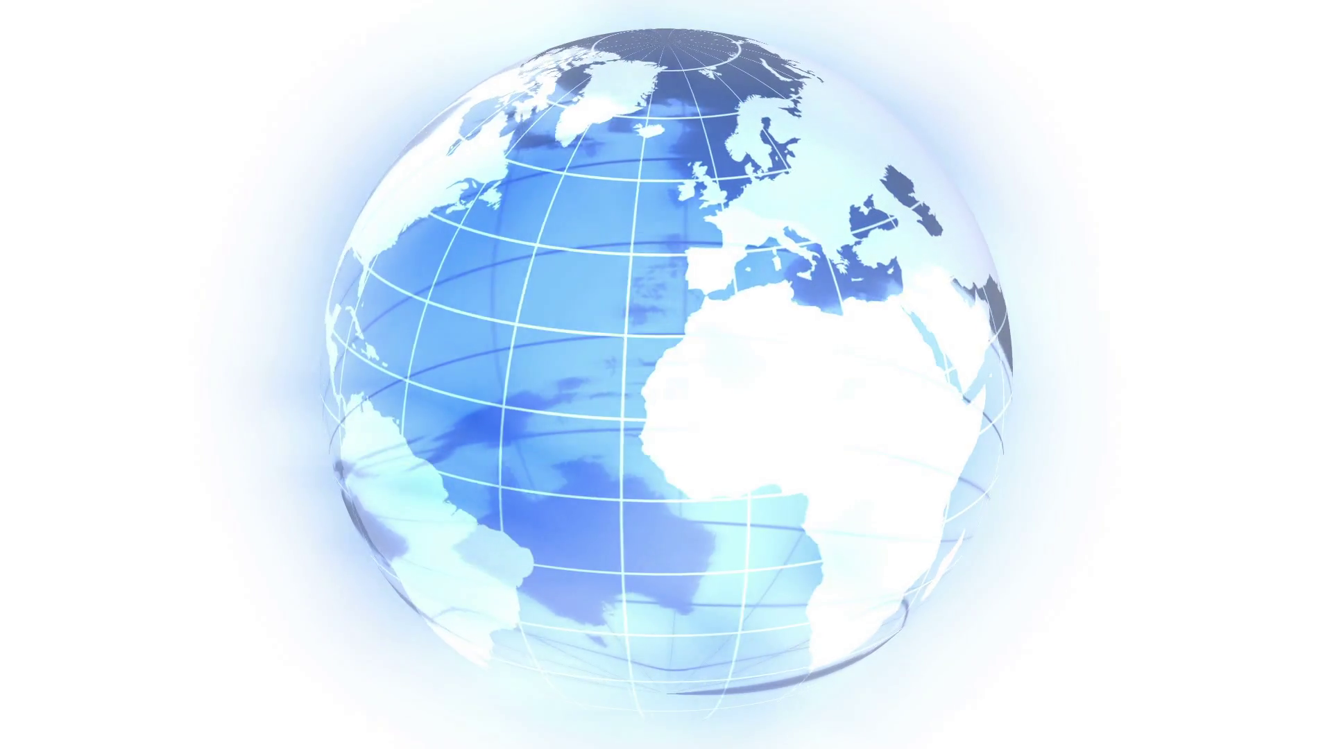 Stylized Globe Is Rotating Light-blue Stock Motion Graphics SBV ...