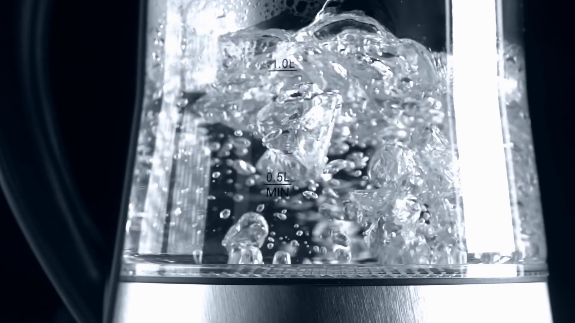 Glass Kettle Of Boiling Water Close-up Slow Stock Footage SBV-348383117 ...