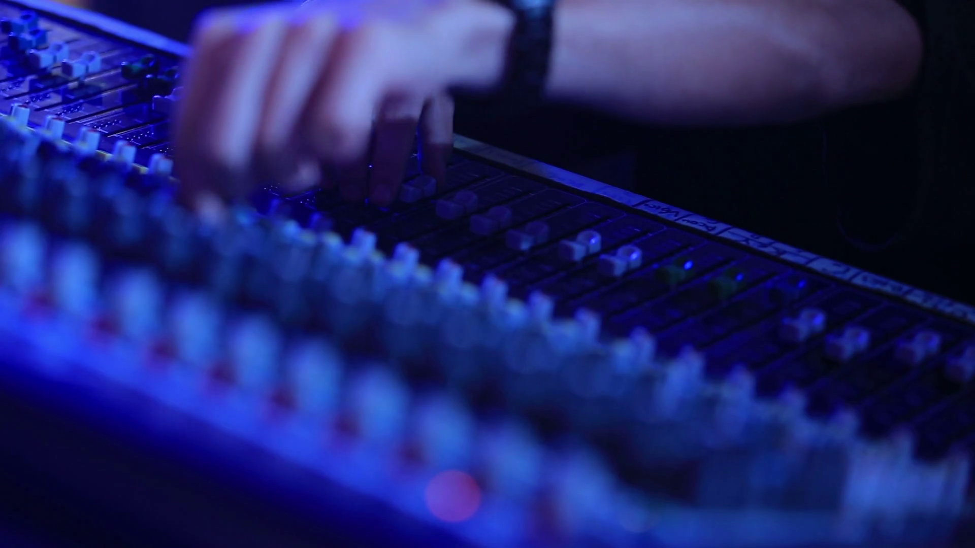 Hand Of Sound Producer Stock Footage SBV-304339206 - Storyblocks