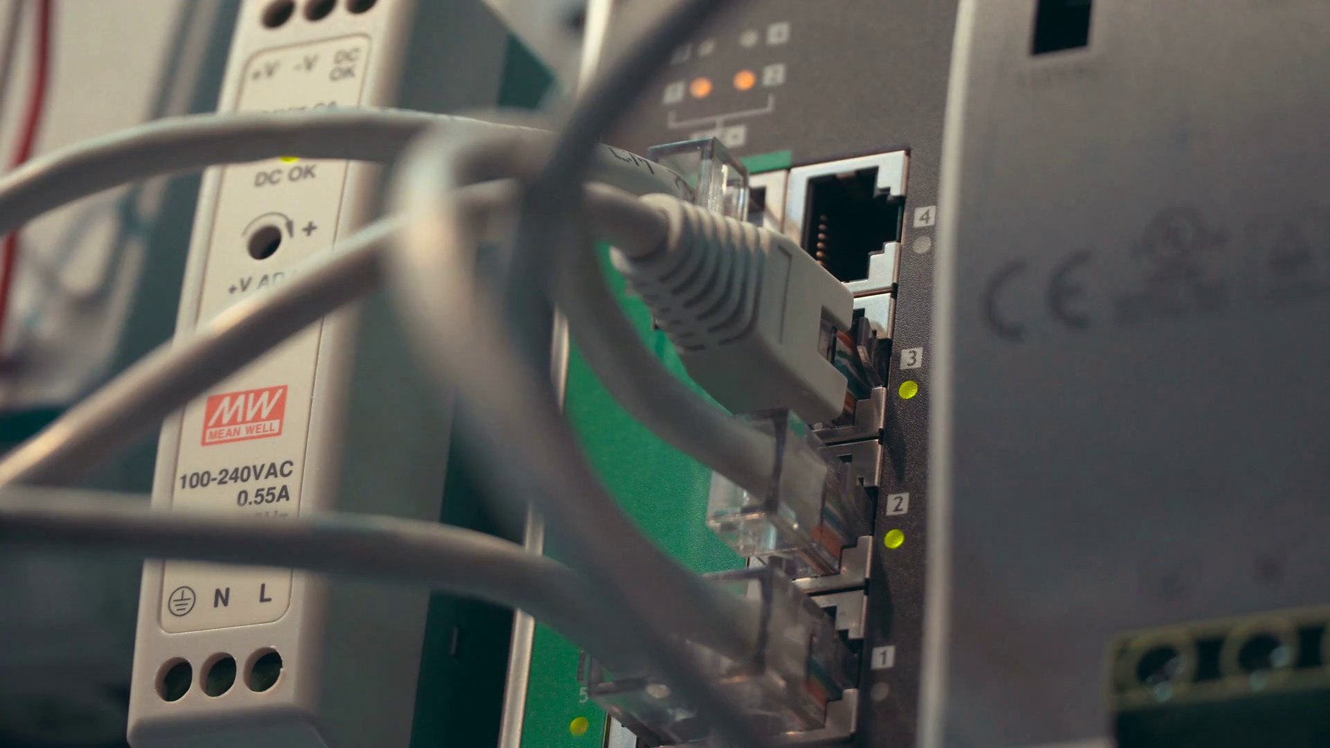 Router Routing Data Over Ethernet In Company Stock Footage SBV ...