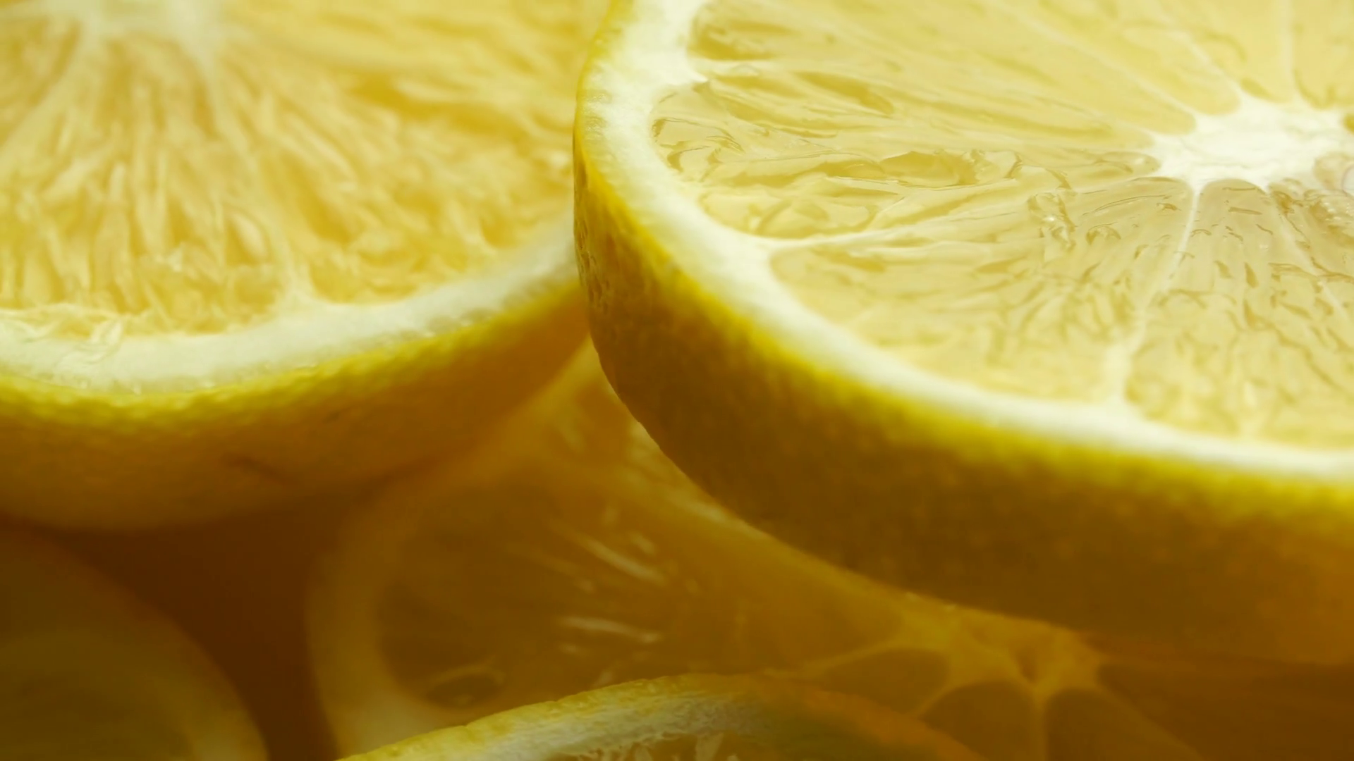 Lemon Slices With Mint Leaf Rotation Stock Footage SBV-318158486 ...