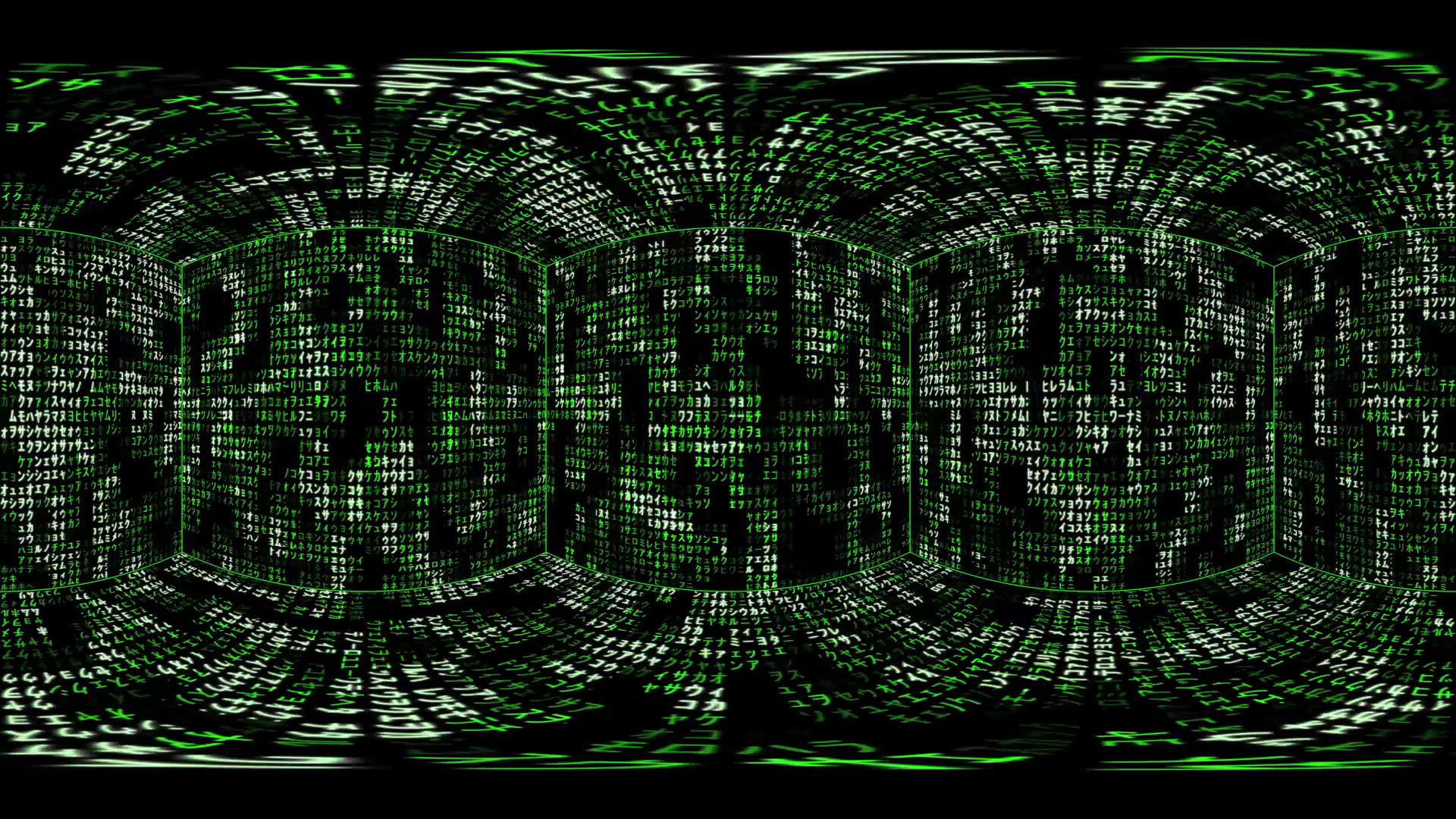 360 VR Matrix 001: Virtual reality video inside a matrix cube of ...