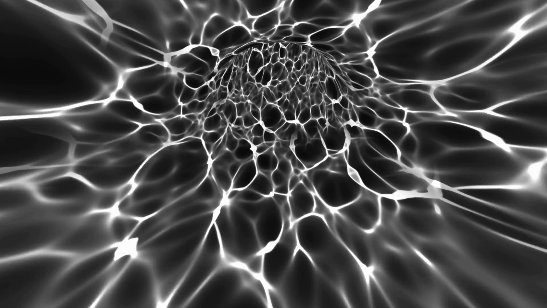 Video Background 1125: Traveling through a tunnel of flowing caustic ...